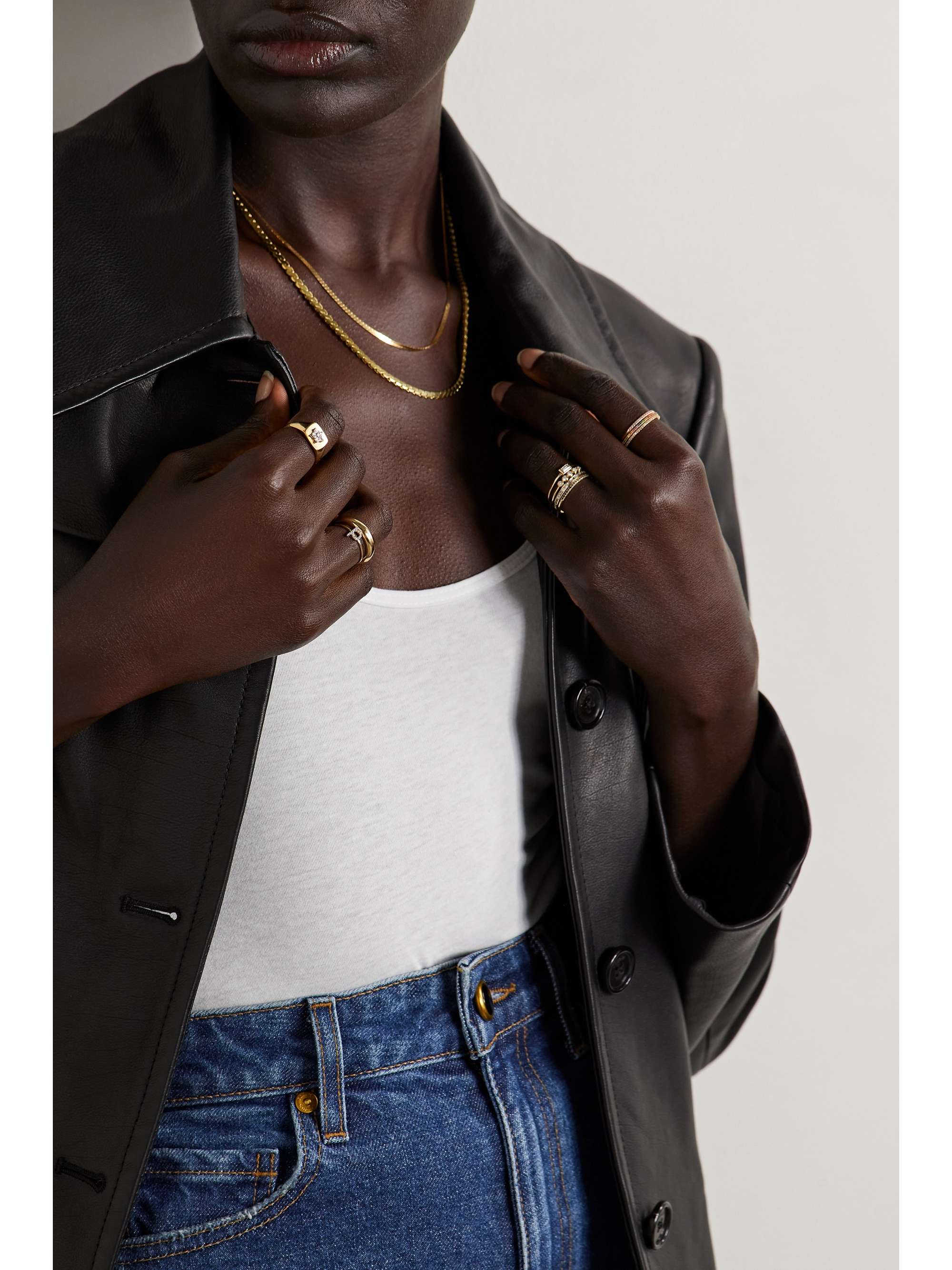 STONE AND STRAND 14-karat gold sapphire ring | NET-A-PORTER