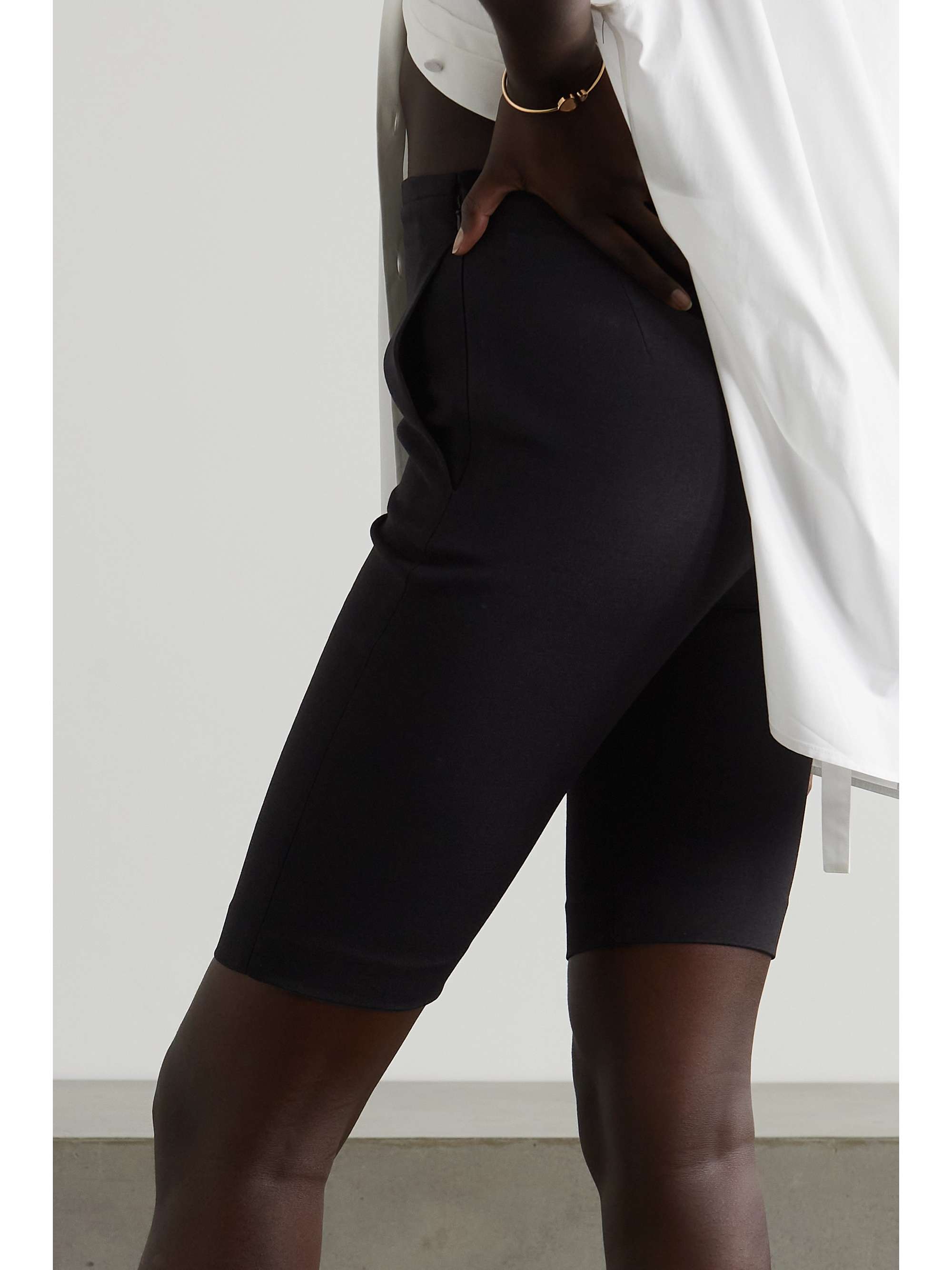 Valentino Garavani Wool Blend Crepe Shorts Net A Porter