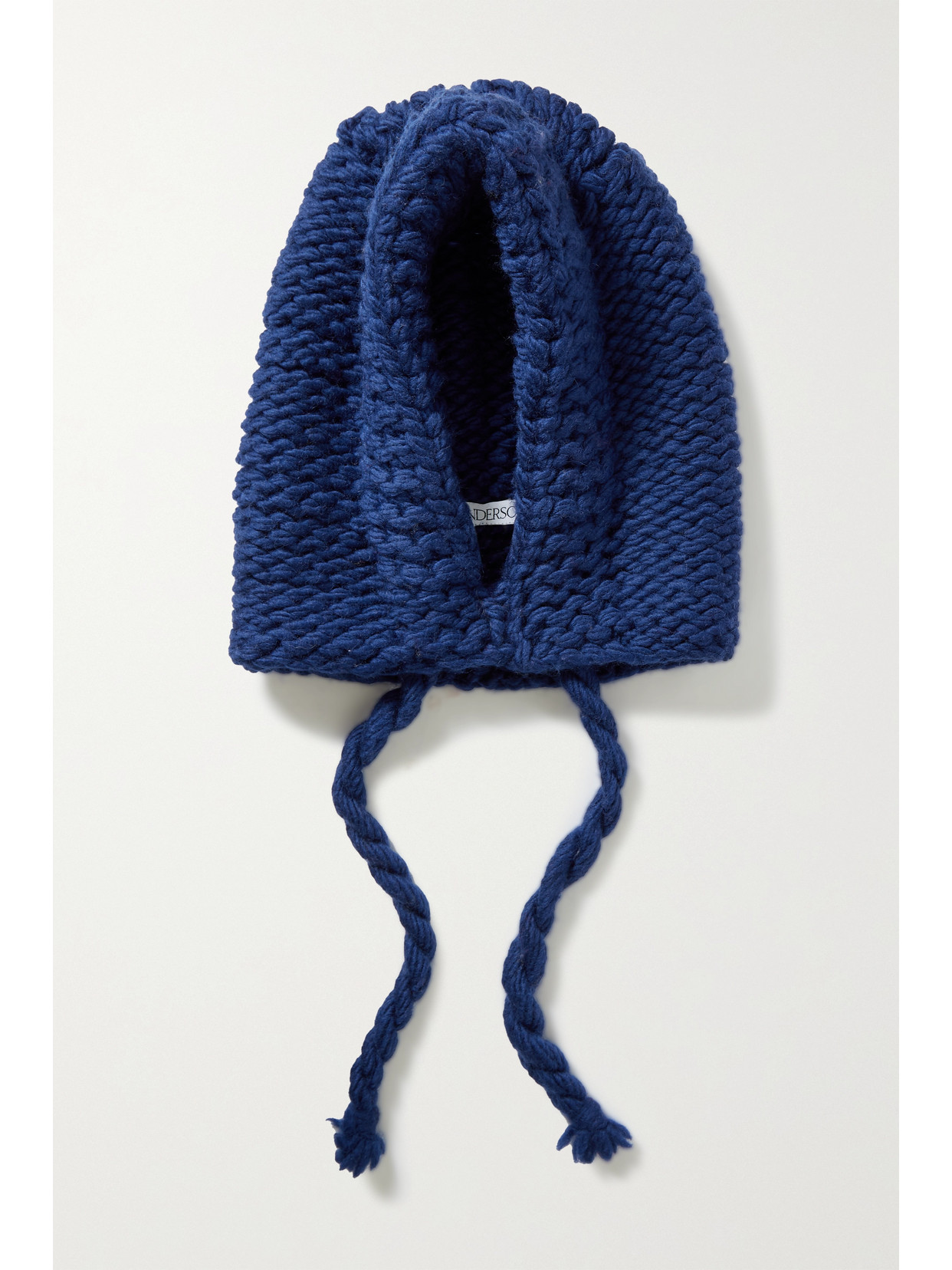 Jw Anderson Wool Hood In Navy | ModeSens