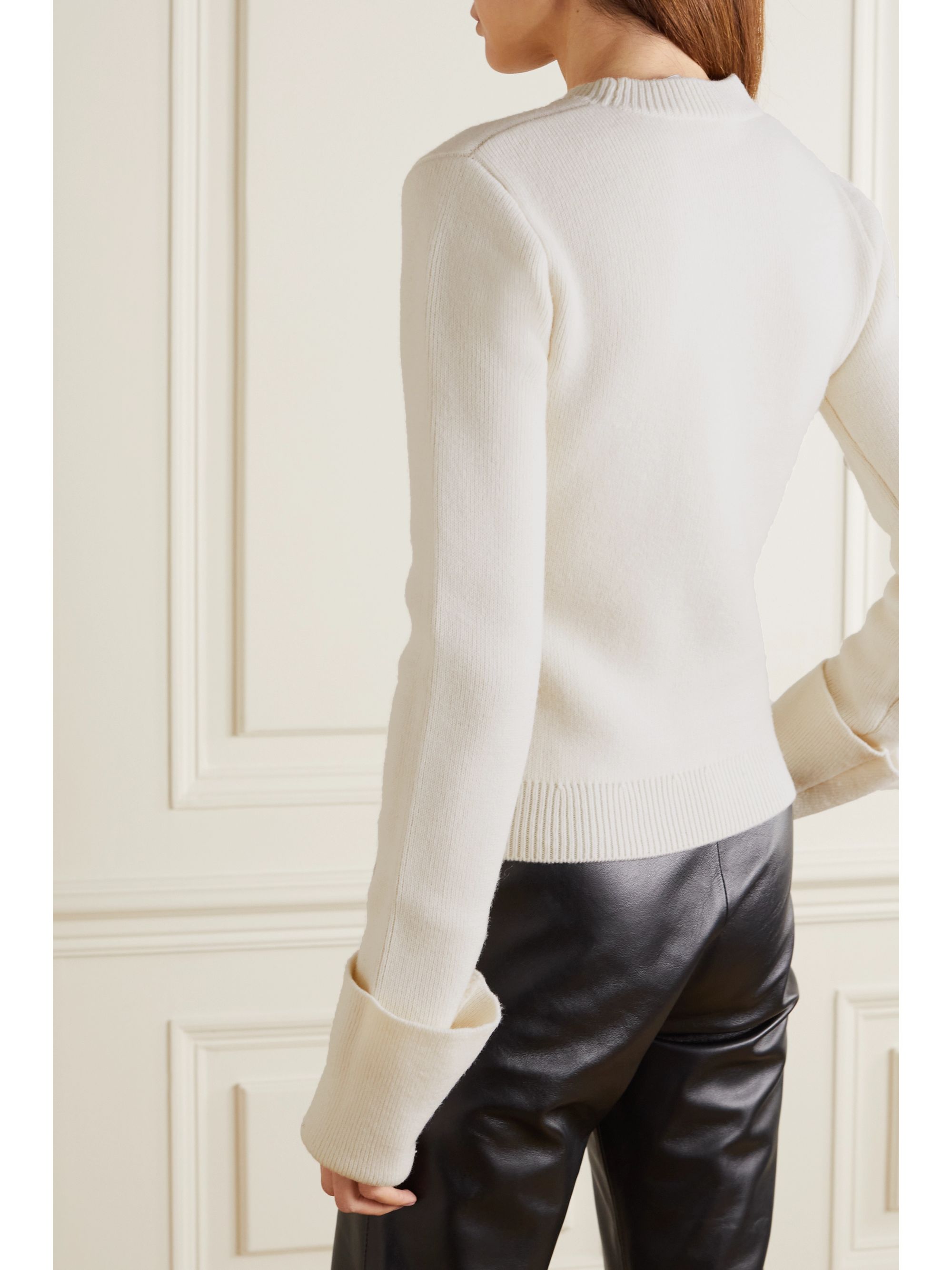 White Ribbed wool-blend sweater | COPERNI | NET-A-PORTER