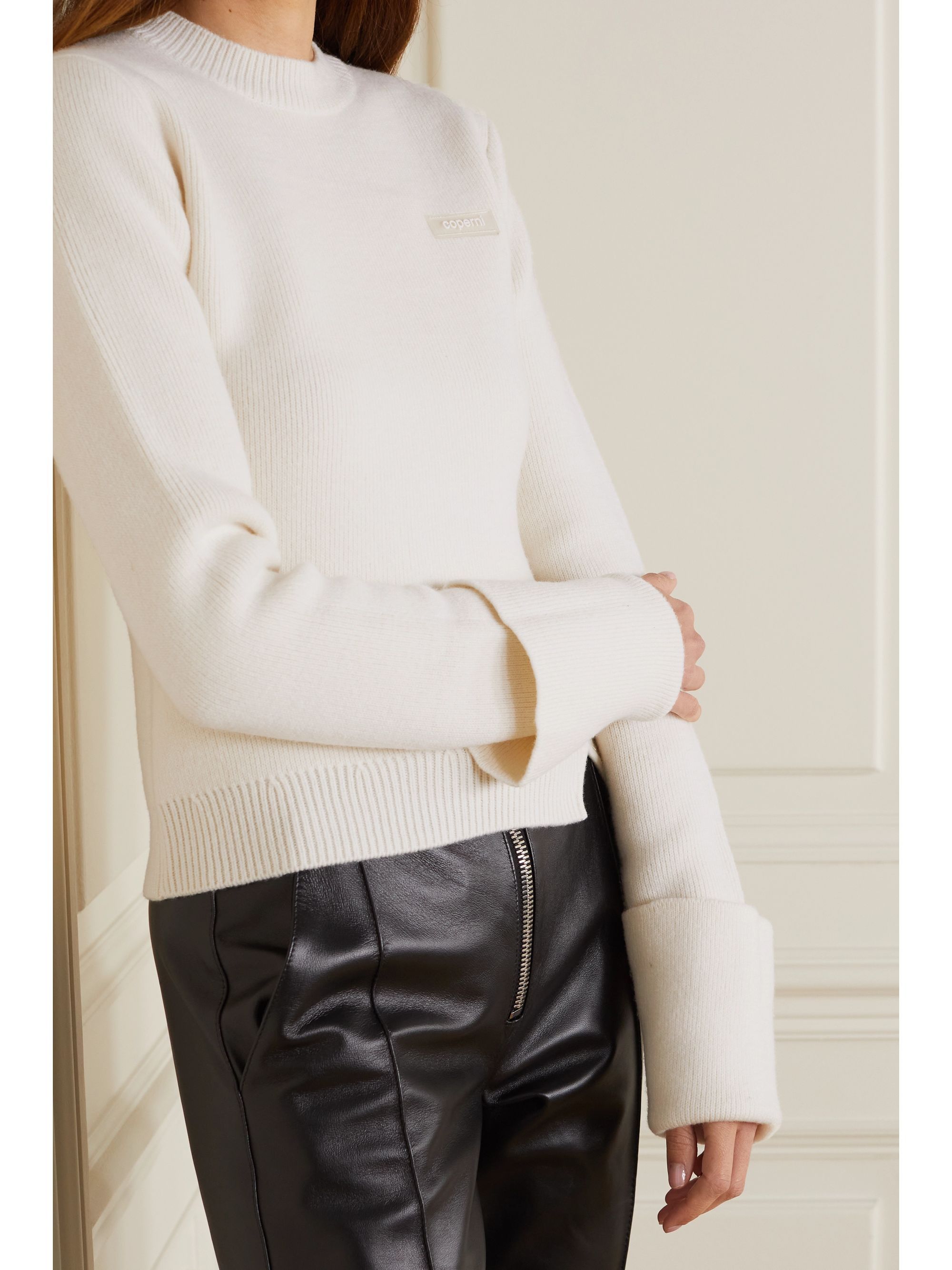 White Ribbed wool-blend sweater | COPERNI | NET-A-PORTER