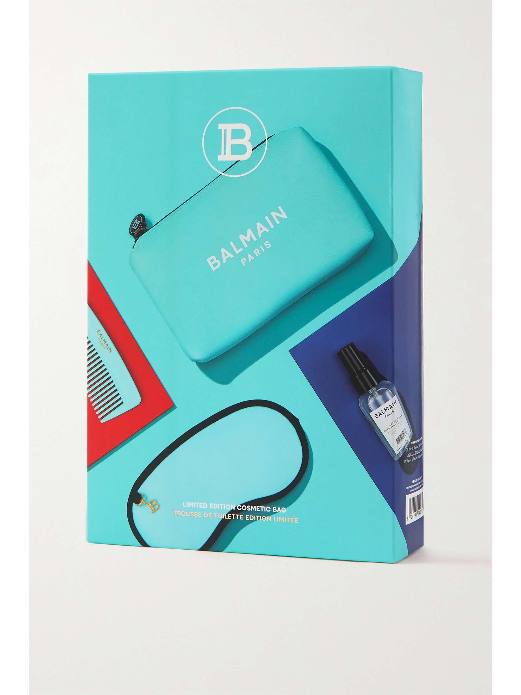 BALMAIN PARIS HAIR COUTURE Cosmetic Bag Set - Turquoise | NET-A-PORTER