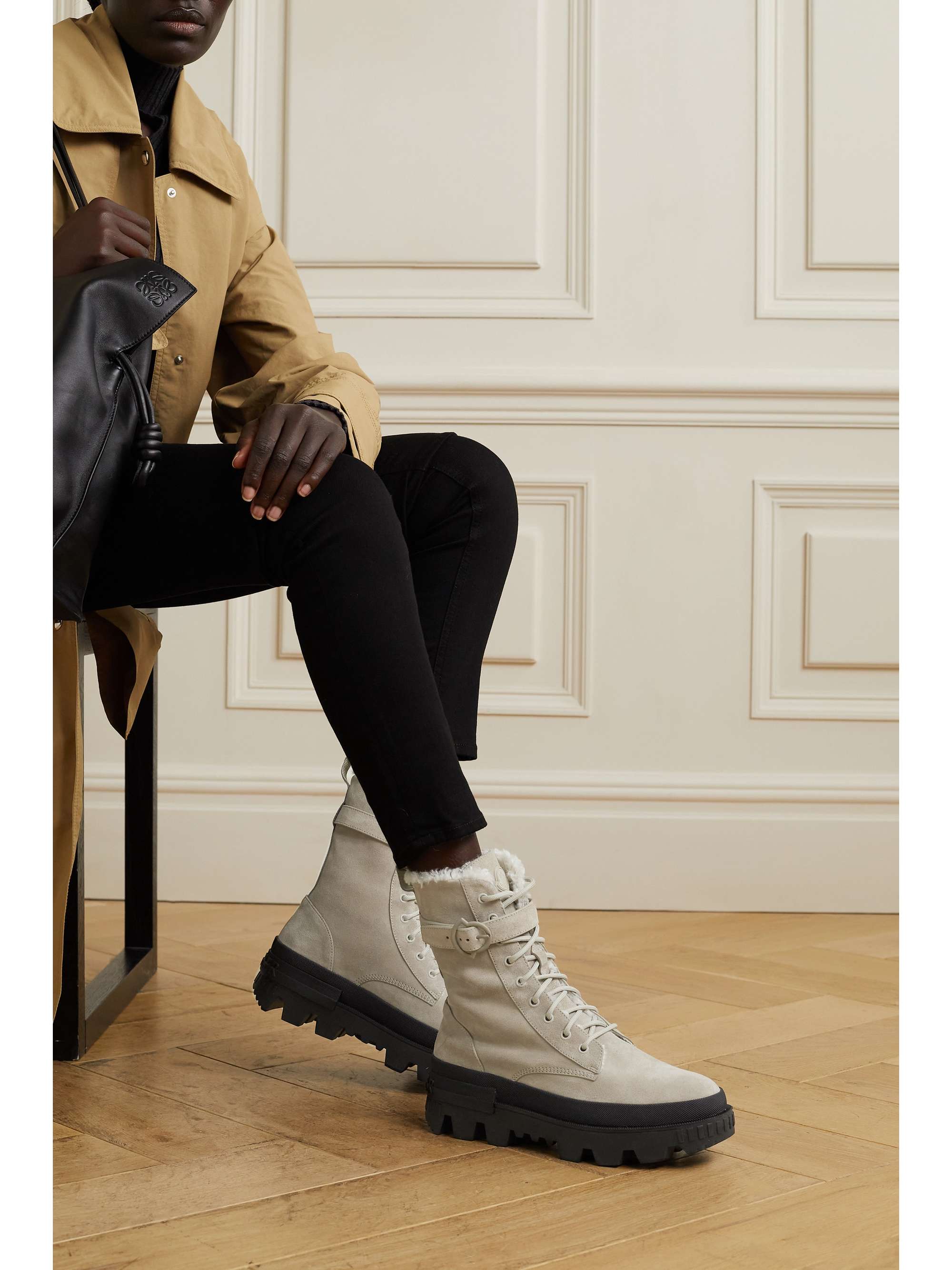 Bottines en daim Carinne MONCLER pour femme | NET-A-PORTER