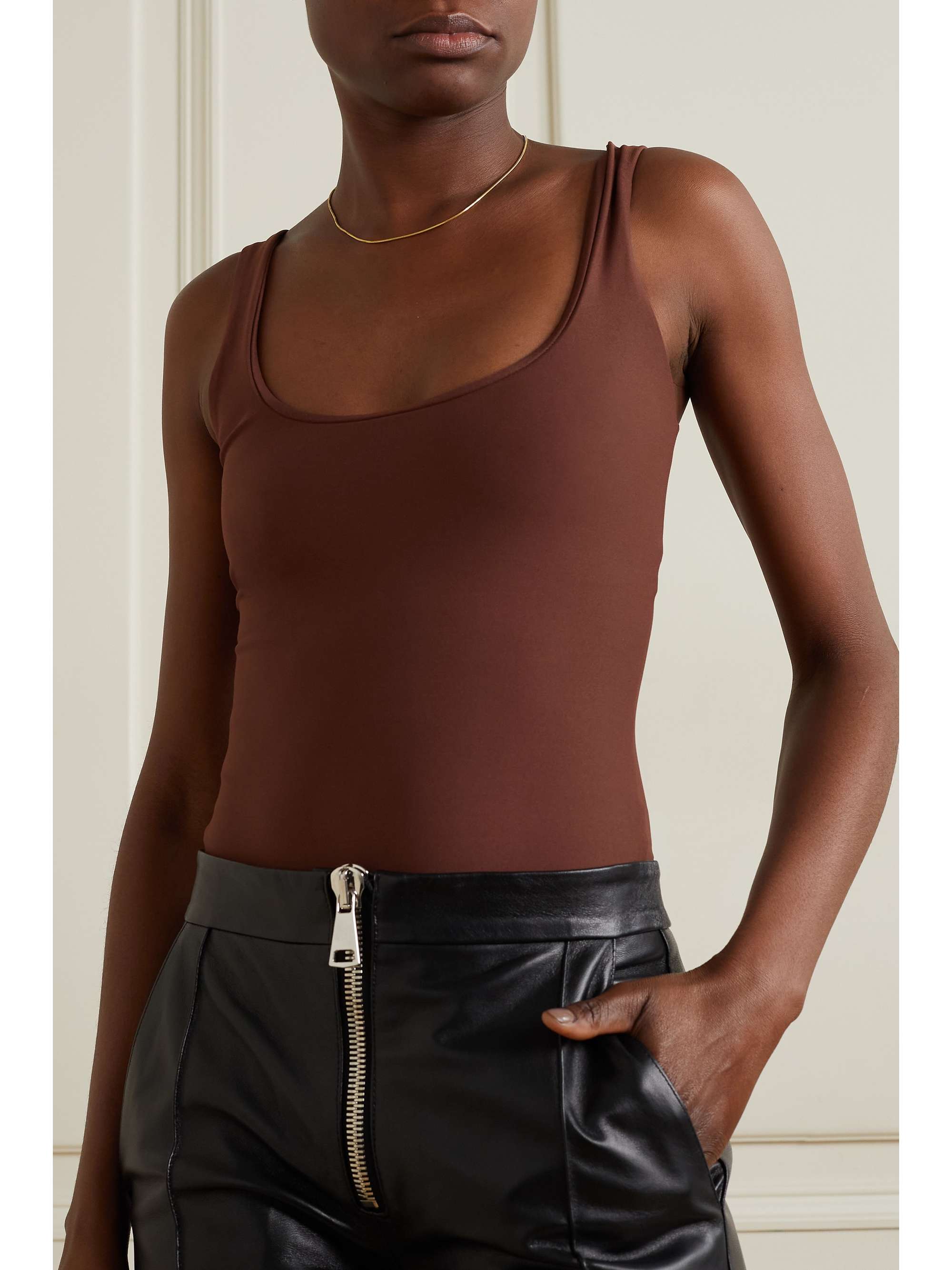Alix Nyc Mott Stretch Jersey Bodysuit Net A Porter