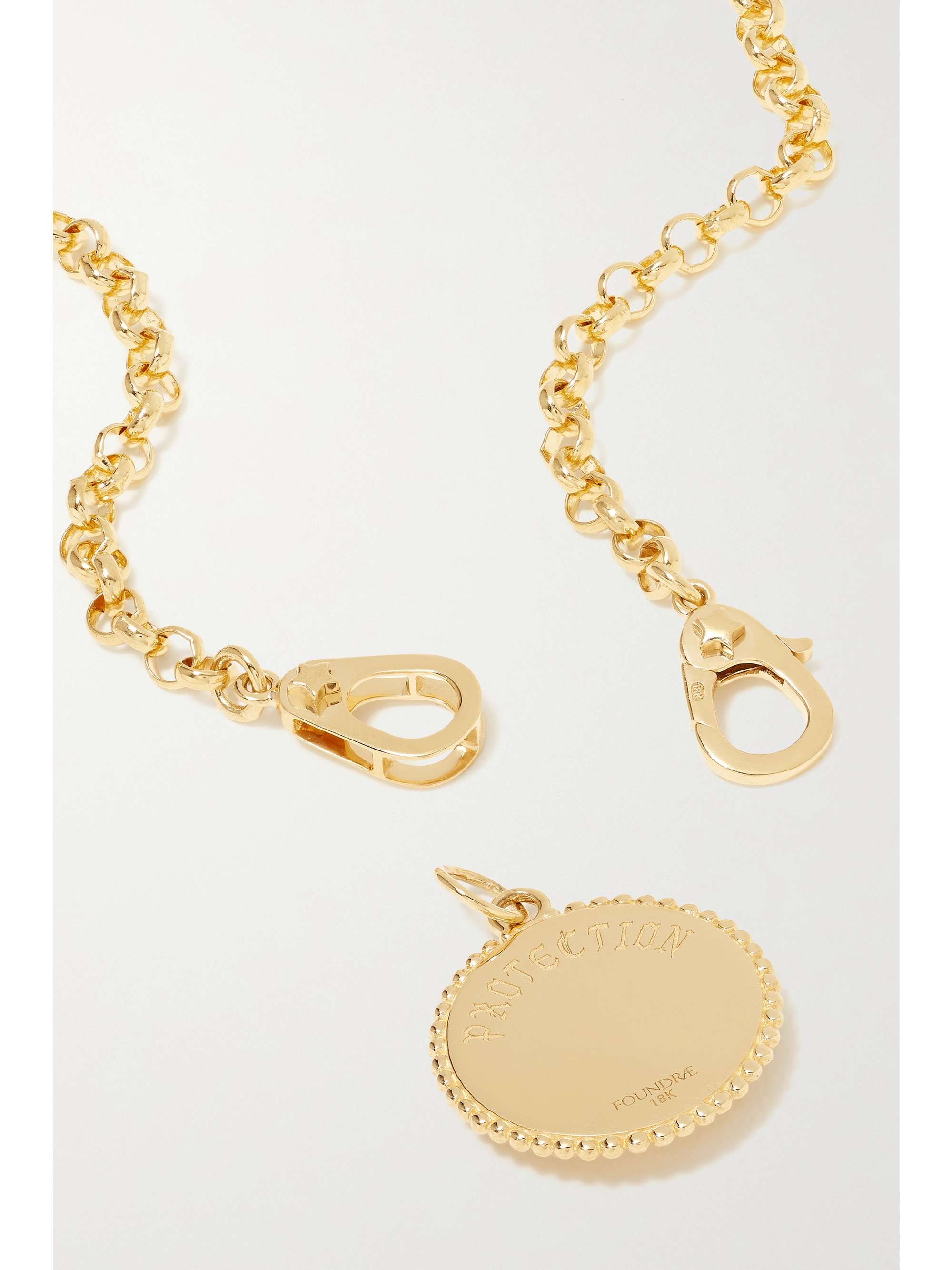 FOUNDRAE Protection 18-karat gold diamond necklace | NET-A-PORTER