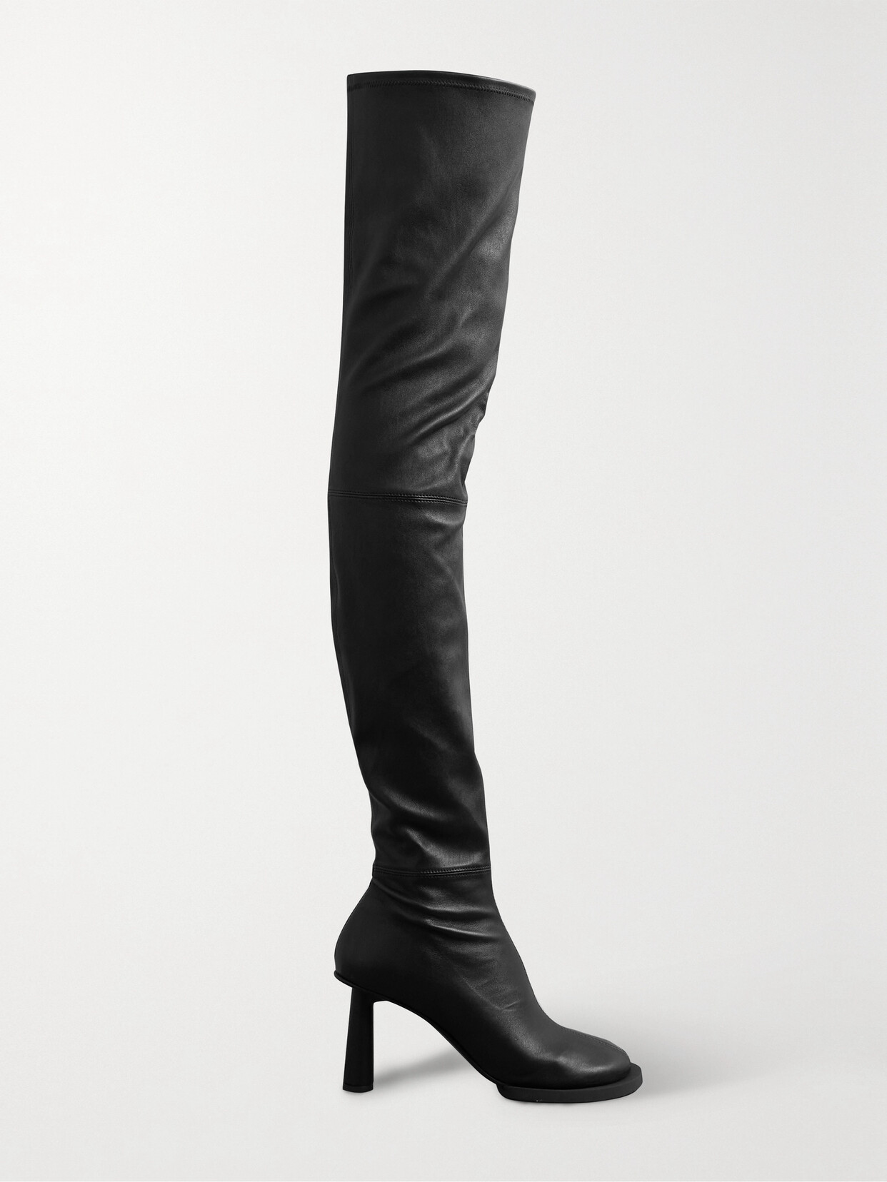 Jacquemus - Carré Ronds Leather Over-the-knee Boots - Black
