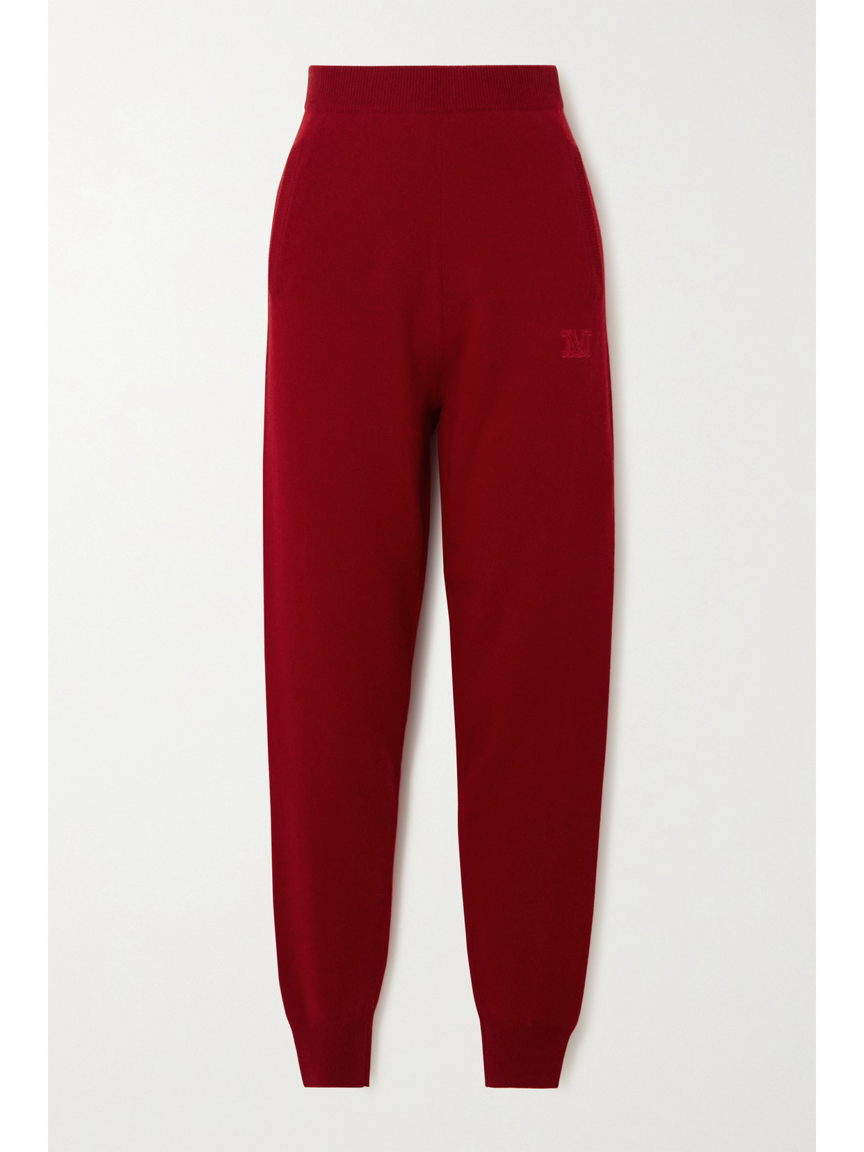 Max Mara Delta Embroidered Wool And Cashmere-blend Tapered Track Pants ...