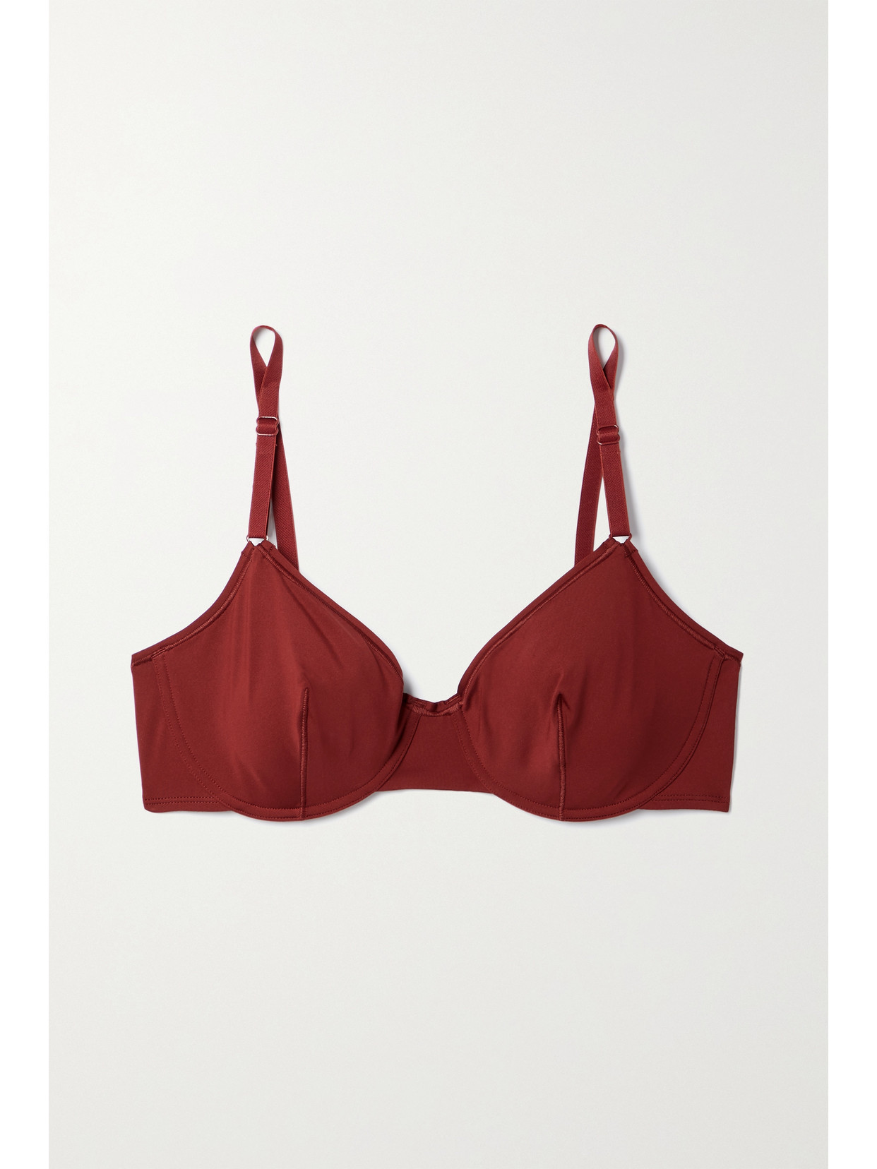 Eres - Ilona Stretch-jersey Underwired Soft-cup Bra - Burgundy | SheFinds