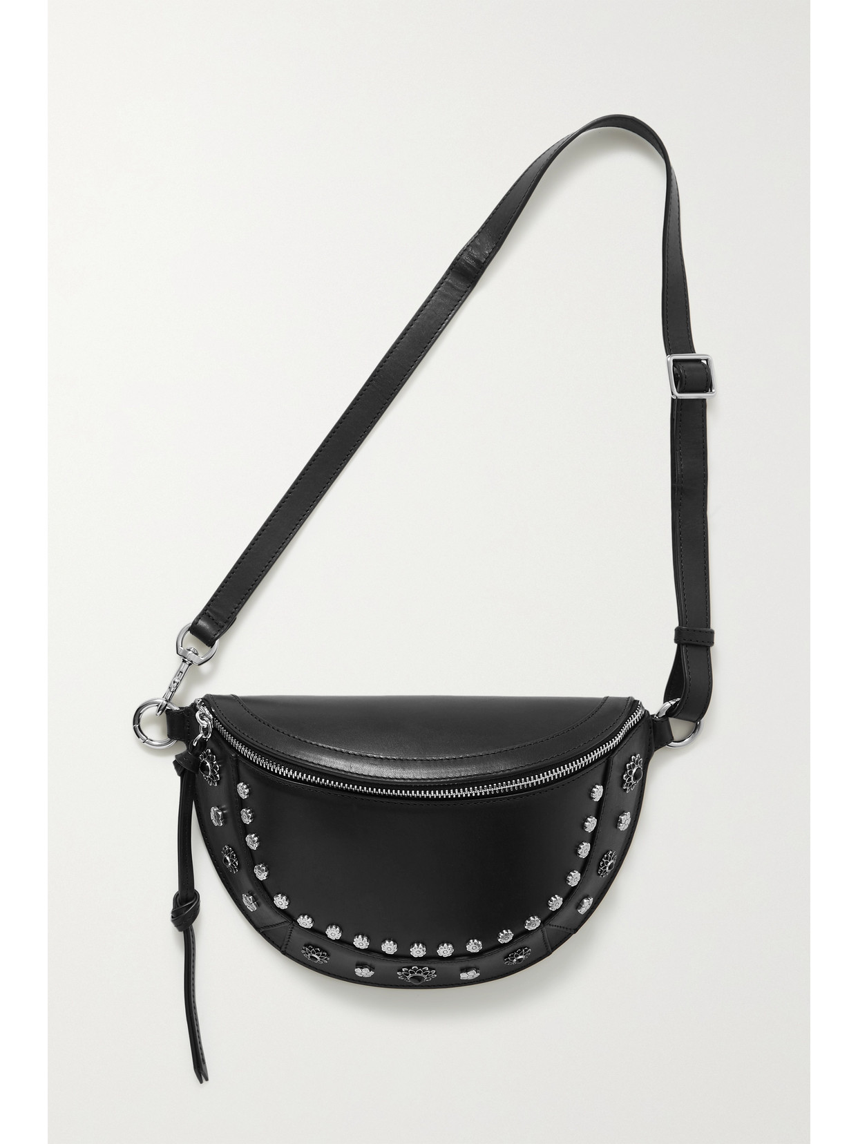Isabel Marant Skano Studded Leather Belt Bag In Black | ModeSens
