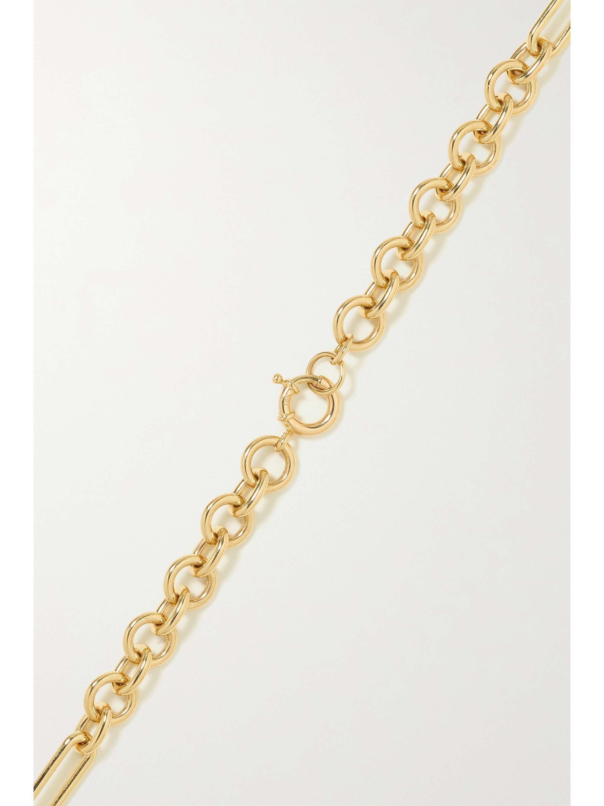 Mind Body Soul and Wholeness Kette aus 18 Karat Gold mit Emaille und ...