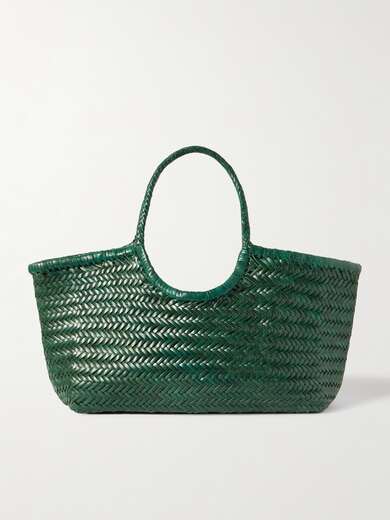 DRAGON DIFFUSION Nantucket large woven leather tote | NET-A-PORTER