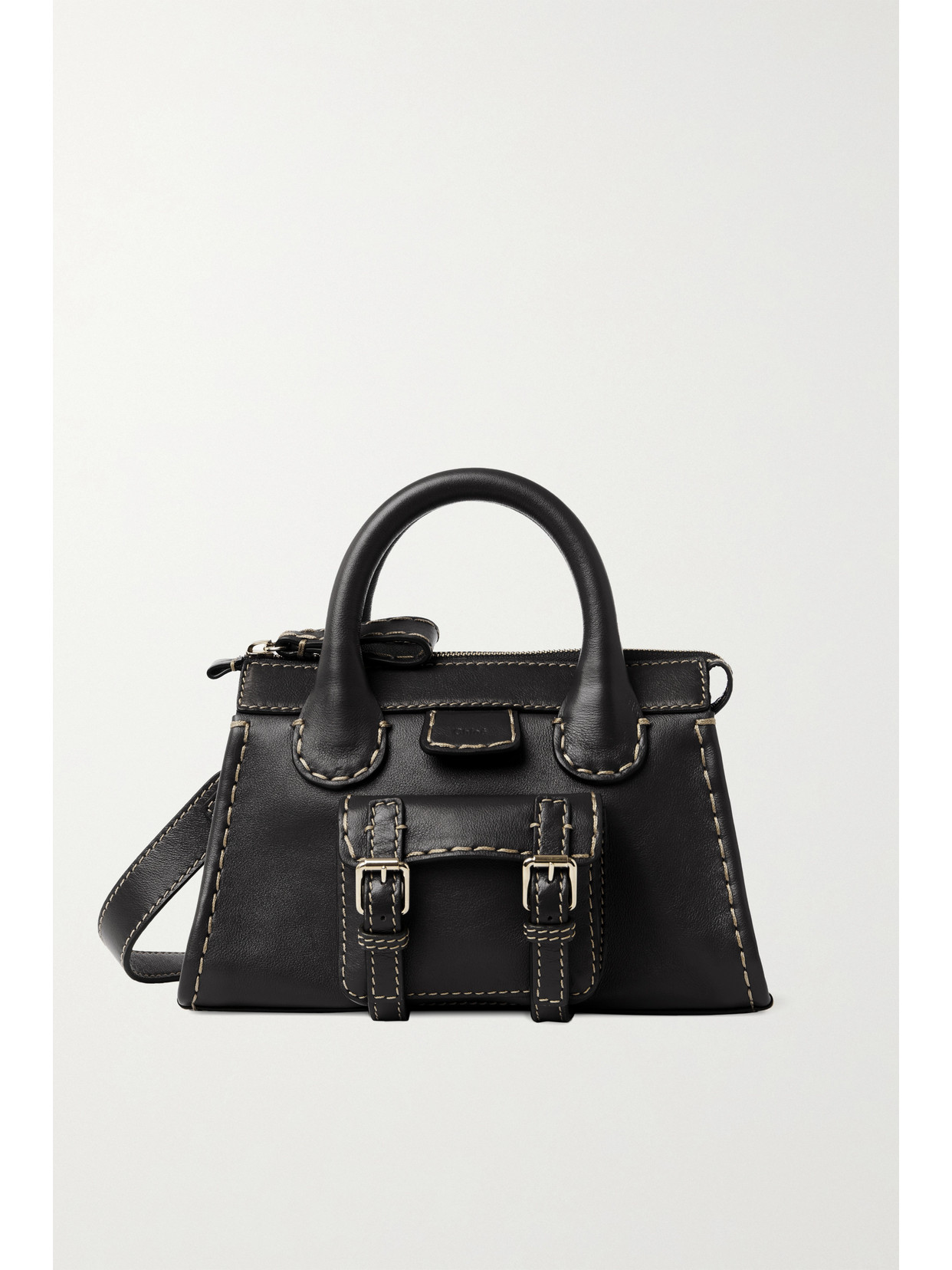 Chloé Edith Small Leather Tote In Black | ModeSens