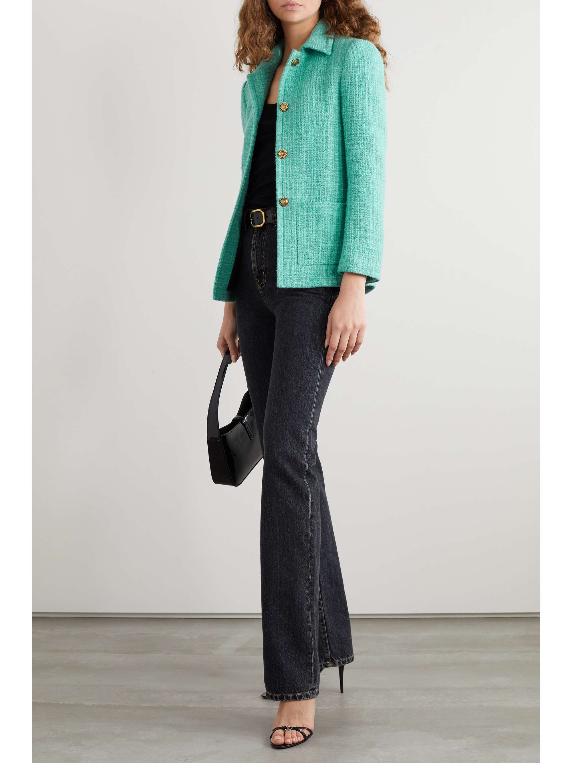 Top 10 blue tweed jacket outfit ideas and inspiration