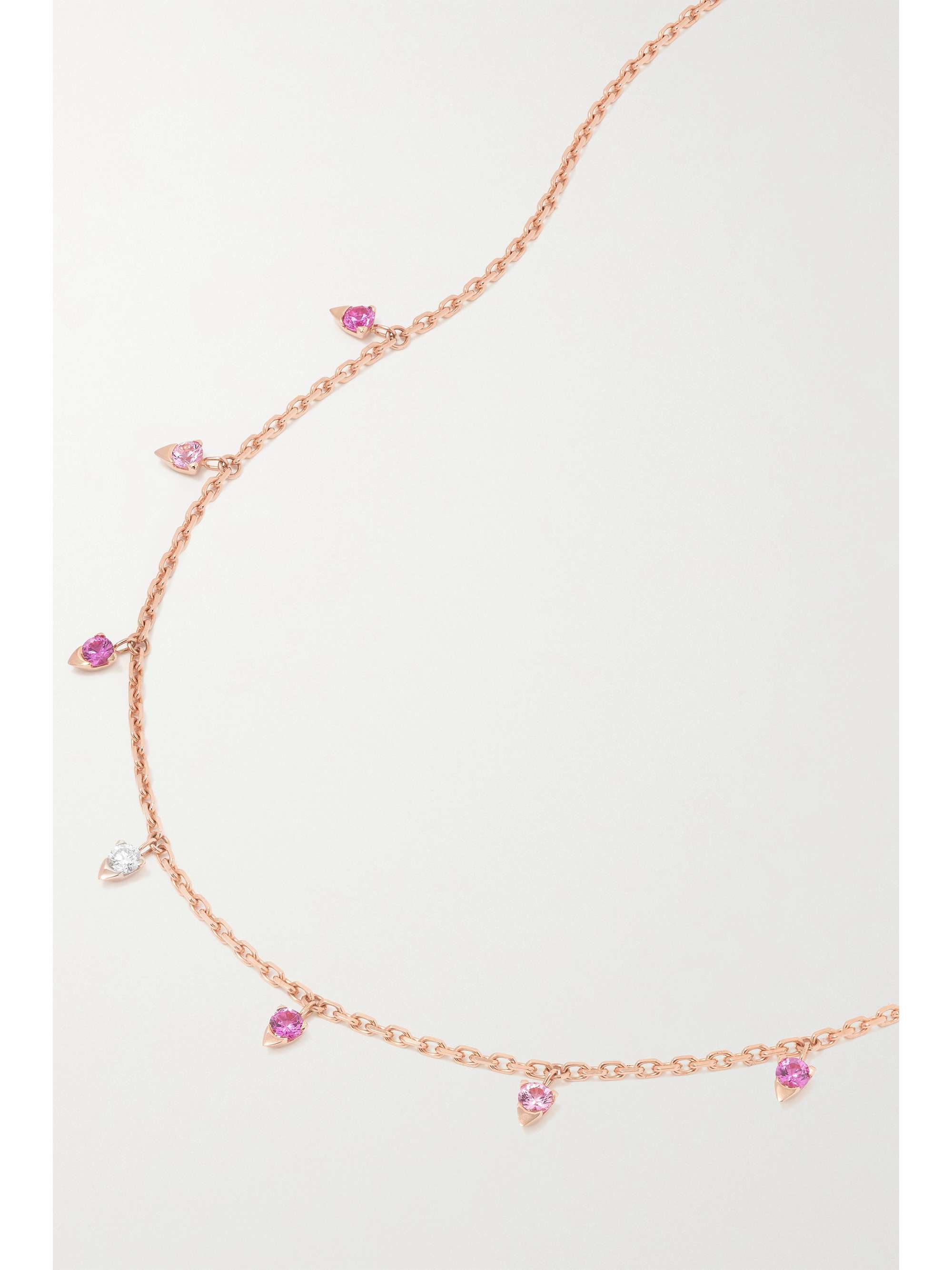 PIAGET Sunlight 18-karat rose gold diamond necklace | NET-A-PORTER