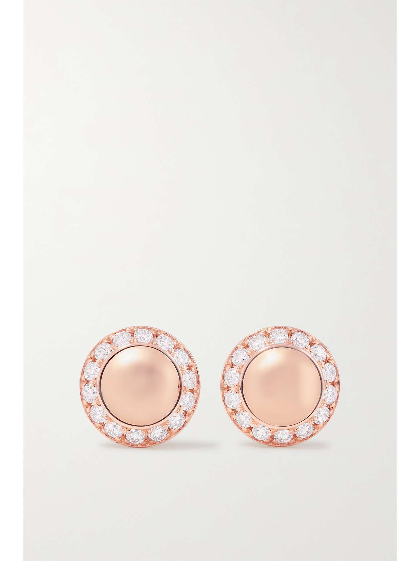 PIAGET Possession 18-karat rose gold diamond earrings | NET-A-PORTER