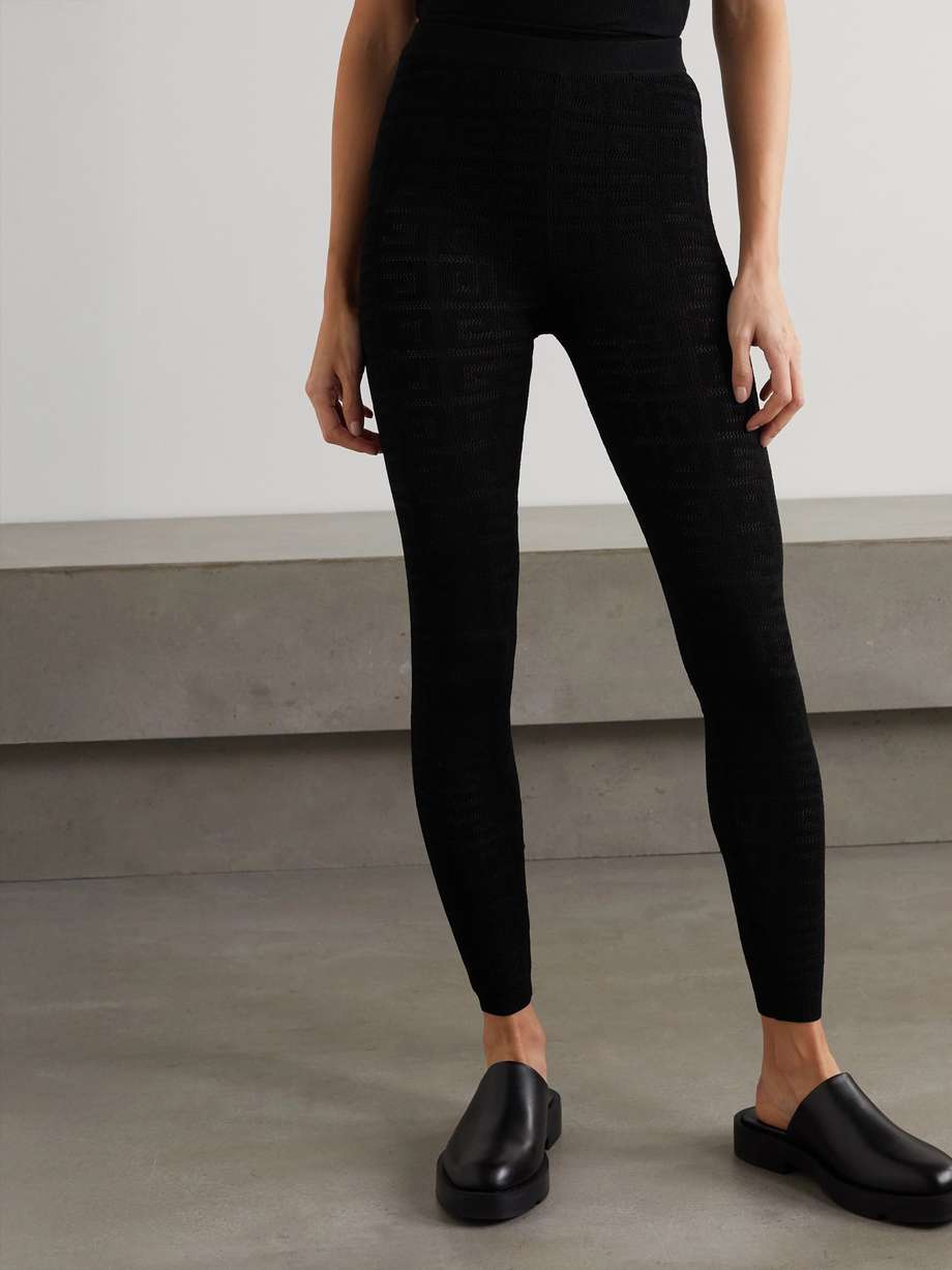 GIVENCHY Pointelle stretch-knit leggings | NET-A-PORTER