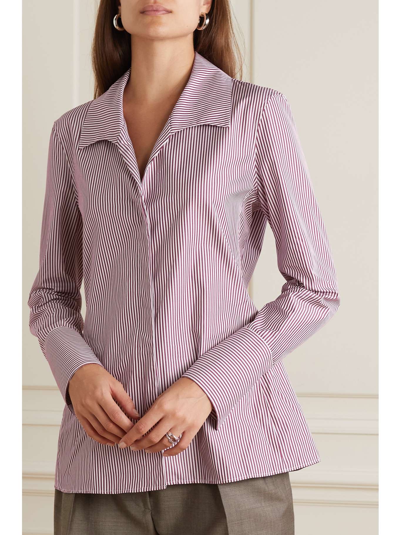 THE ROW Peg cotton-poplin shirt | NET-A-PORTER