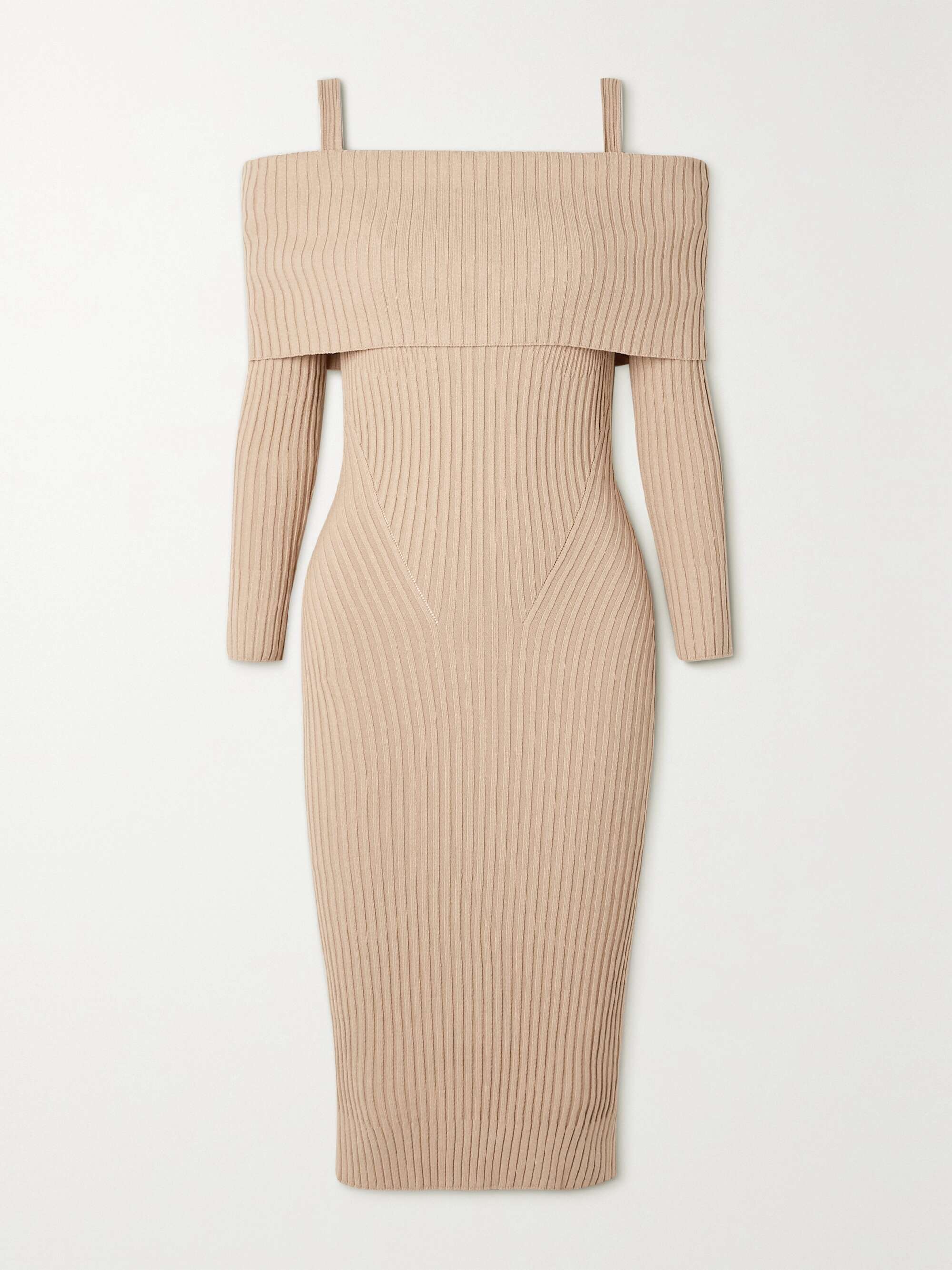 AndreĀdamo Cut Out Ribbed Knit Midi Dress Net A Porter