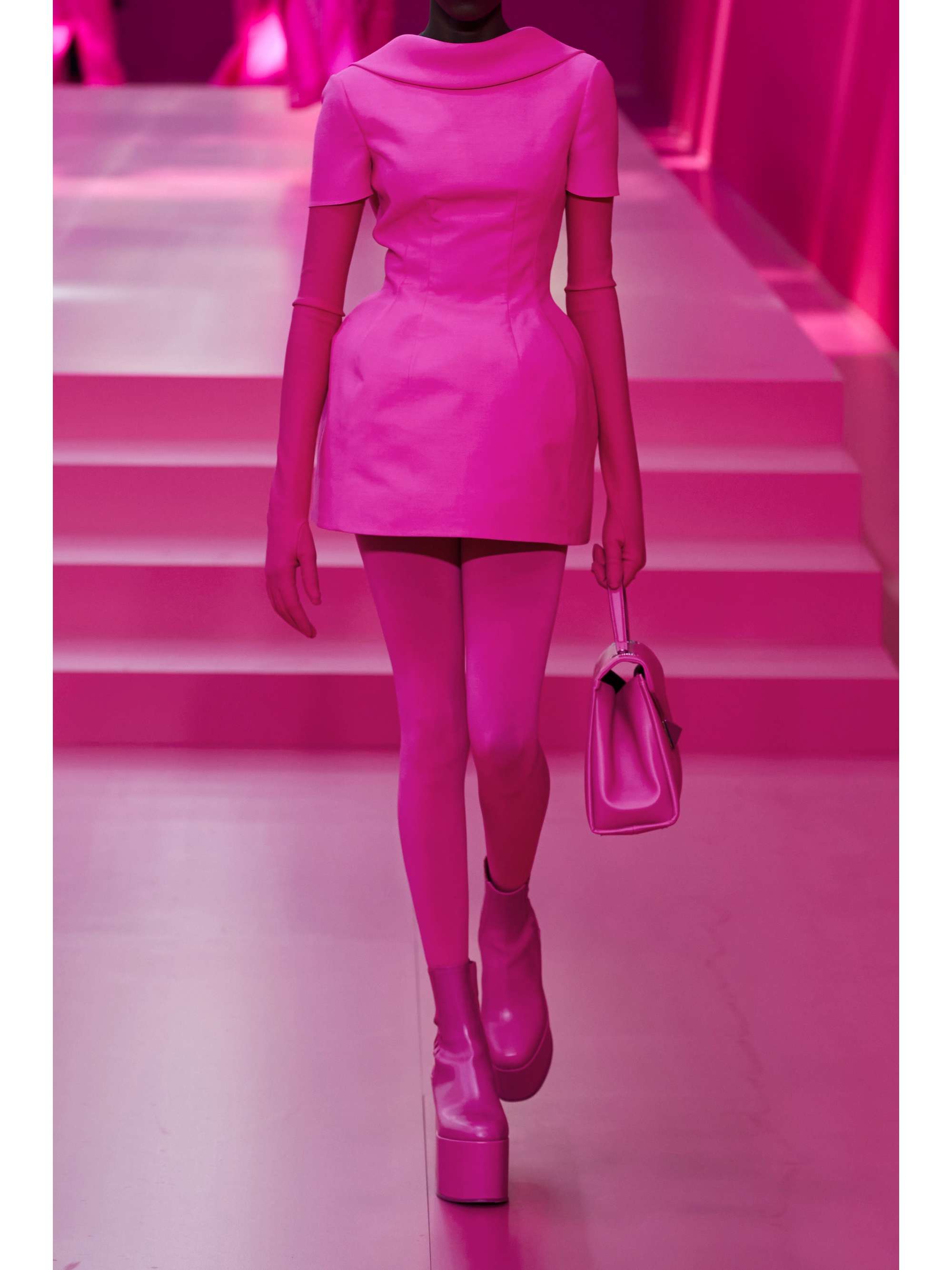Valentino Garavani Bow Detailed Wool And Silk Blend Crepe Mini Dress
