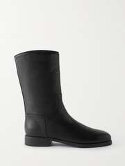 Black Textured-leather boots | THE ROW | NET-A-PORTER