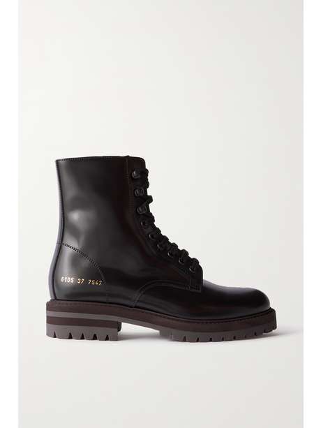 COMMON PROJECTS Leather combat boots | NET-A-PORTER
