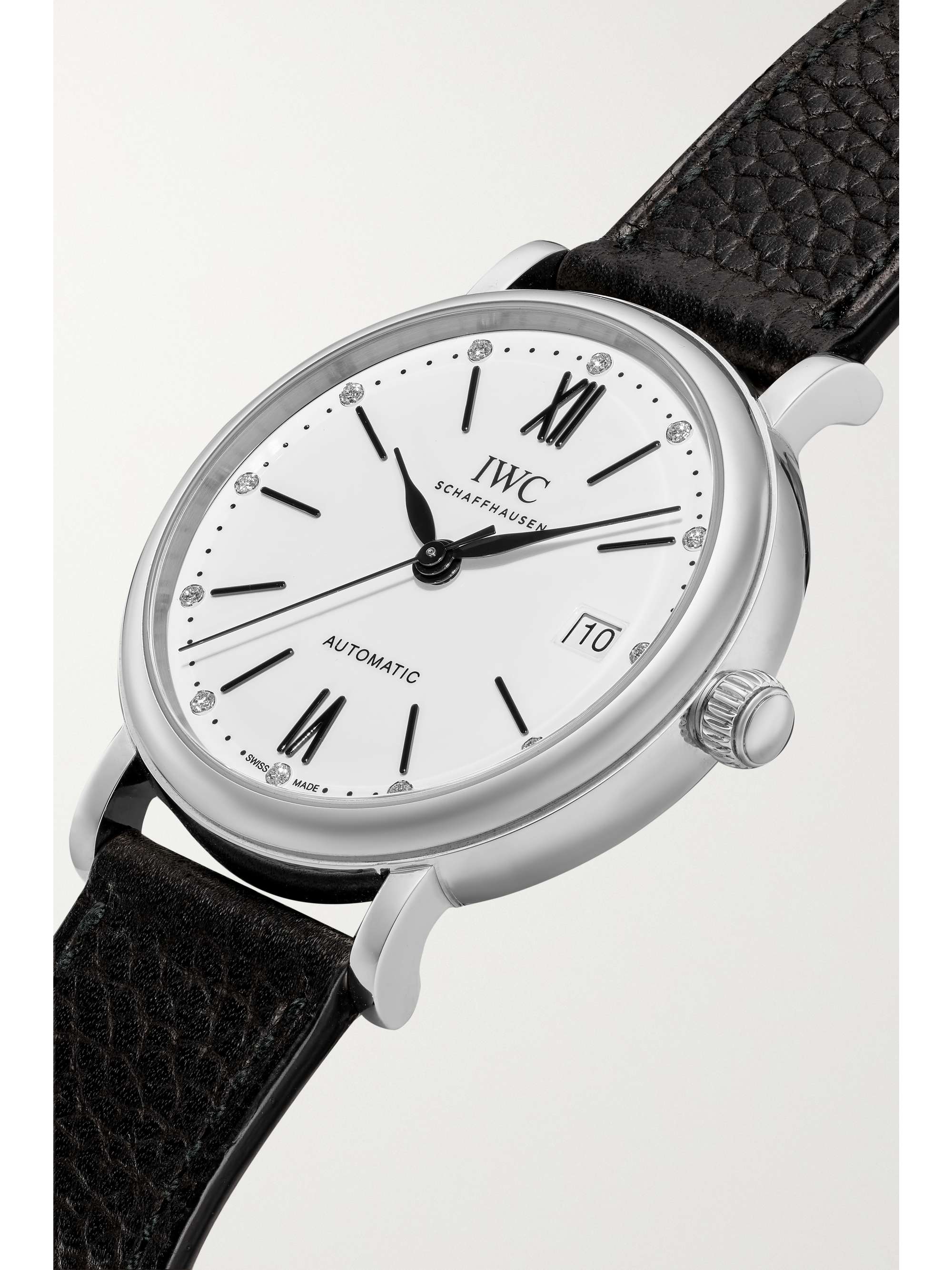 IWC SCHAFFHAUSEN Portofino Automatic 37mm stainless steel, textured ...