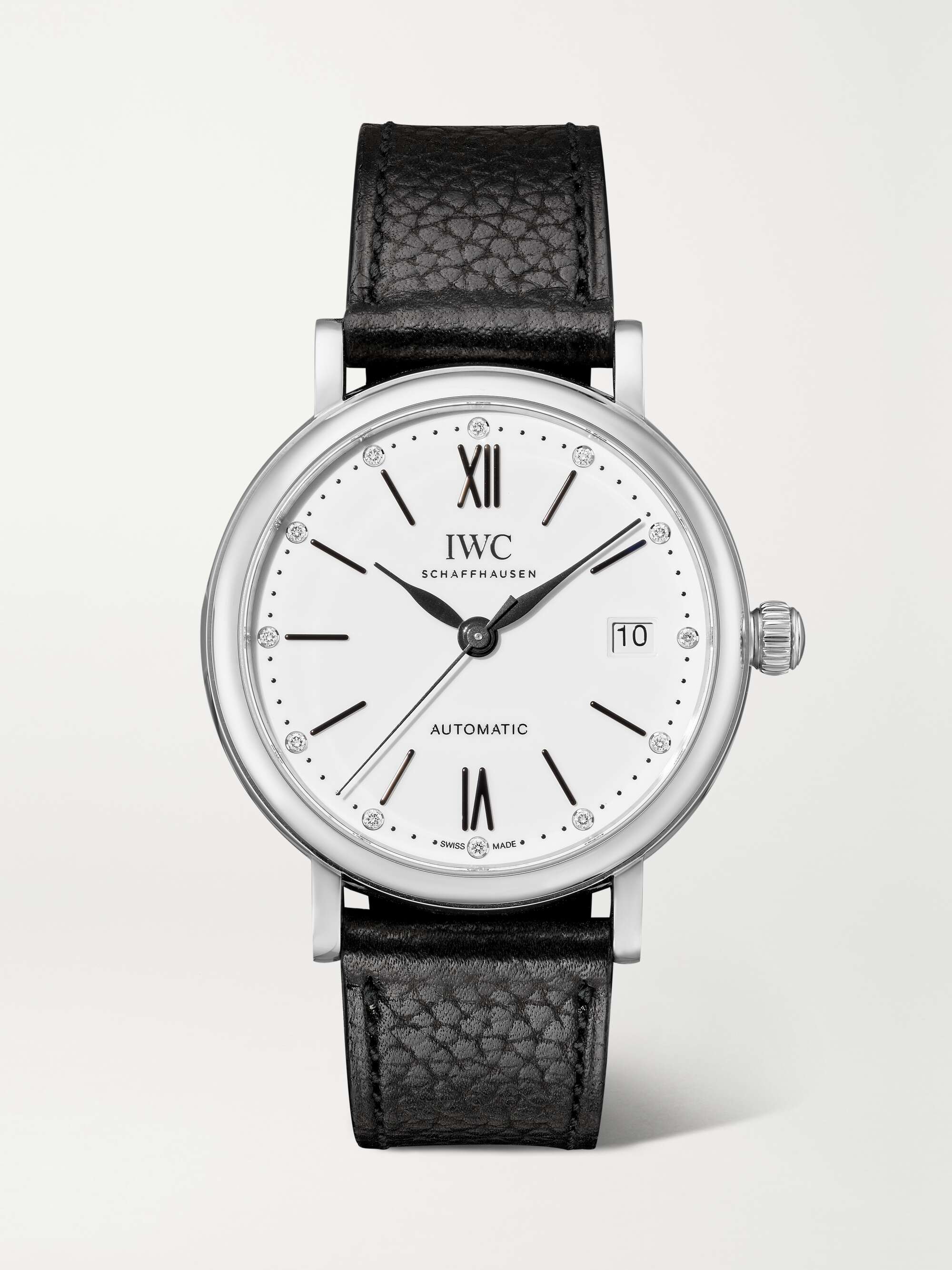 IWC SCHAFFHAUSEN Portofino Automatic 37mm stainless steel, textured ...