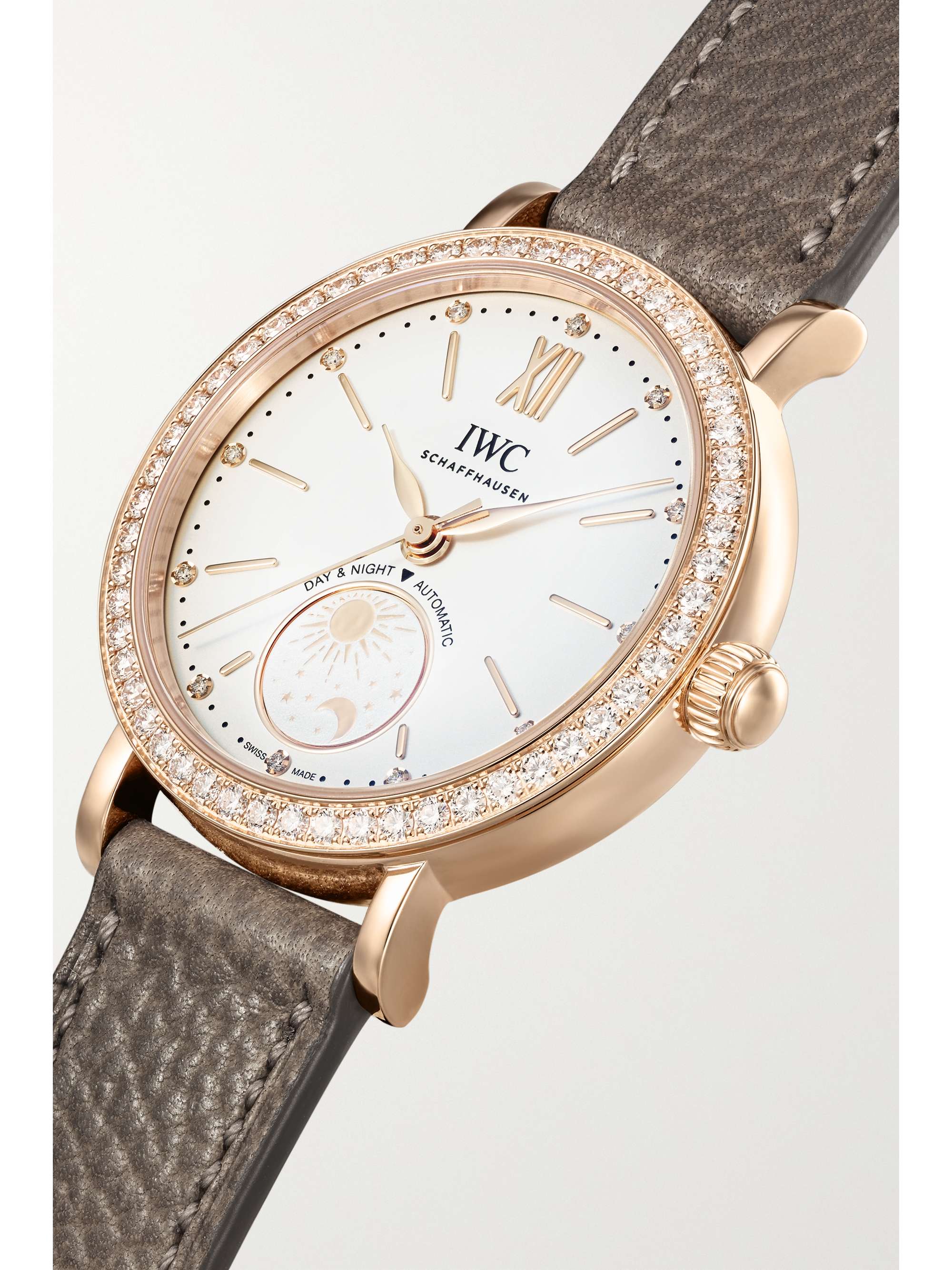 Gold Portofino Day & Night Automatic 34mm 18-karat red gold, textured ...