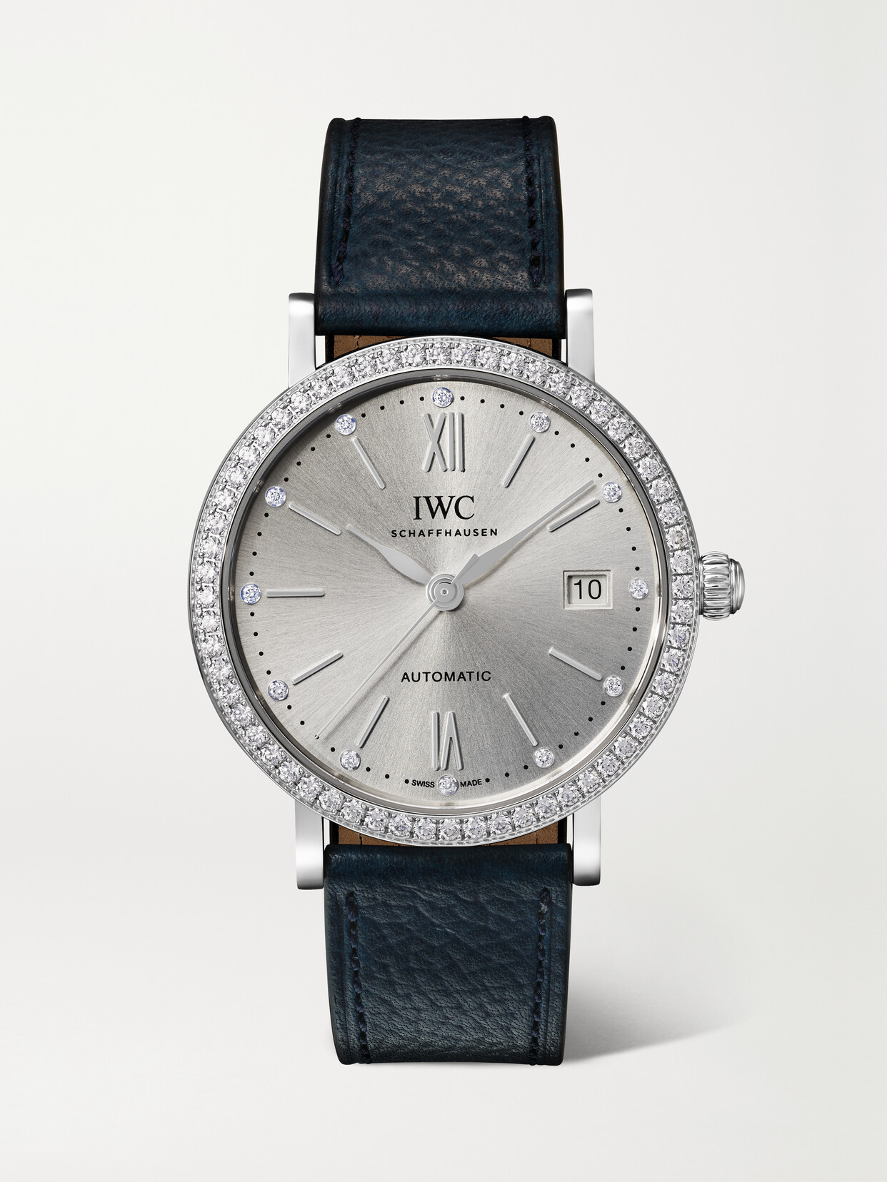 Iwc Schaffhausen Portofino Automatic 37mm Stainless Steel, Leather And ...