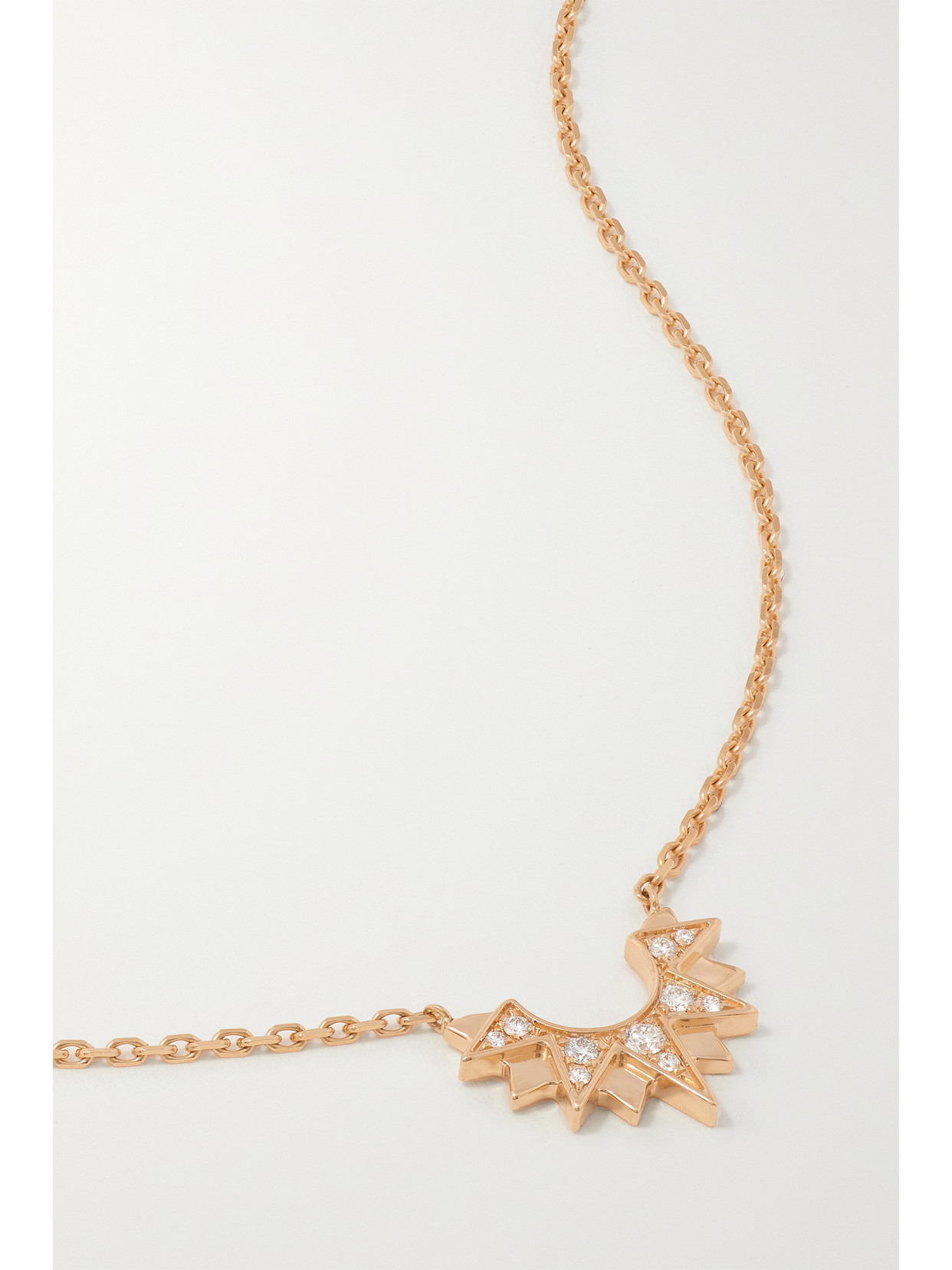 Piaget Sunlight 18-karat Rose Gold Diamond Necklace | ModeSens