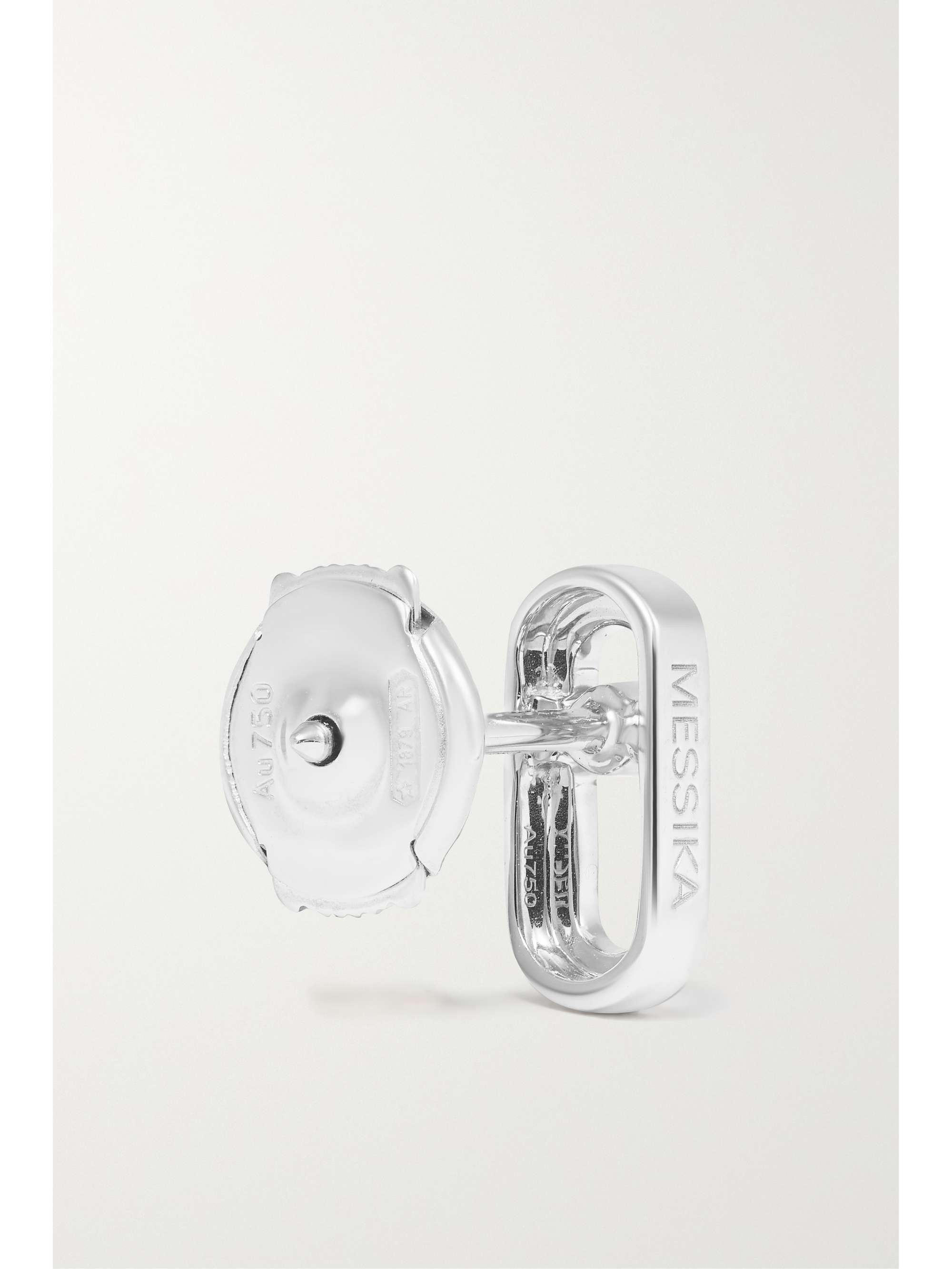 MESSIKA Move Uno 18-karat white gold diamond earrings | NET-A-PORTER