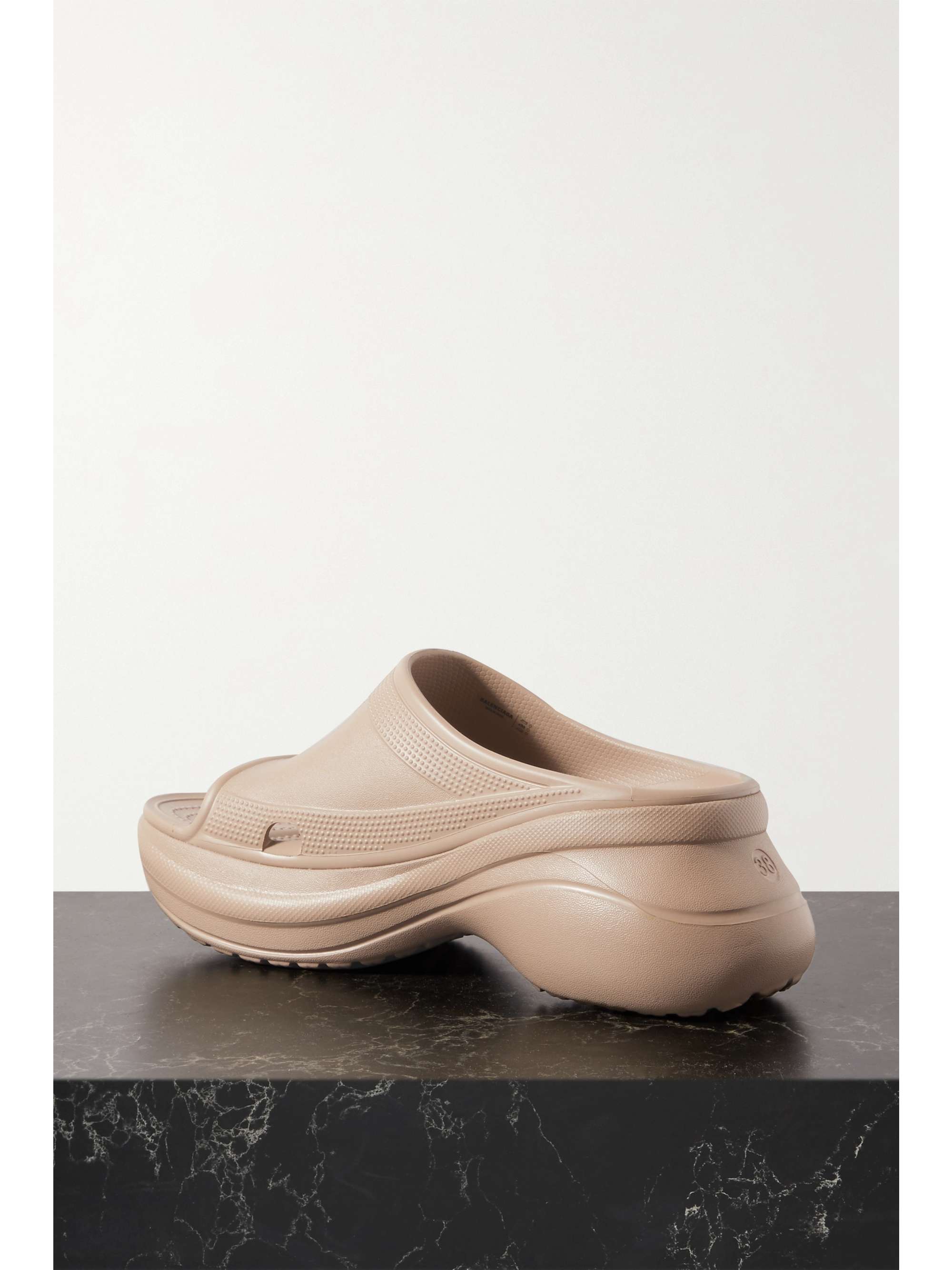 BALENCIAGA + Crocs Pool perforated rubber slides | NET-A-PORTER