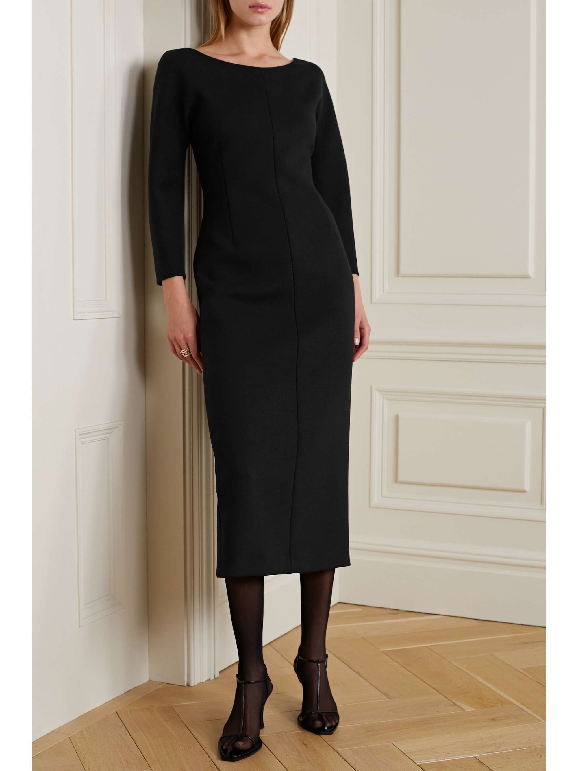 THE ROW Tulip wool-blend midi dress | NET-A-PORTER