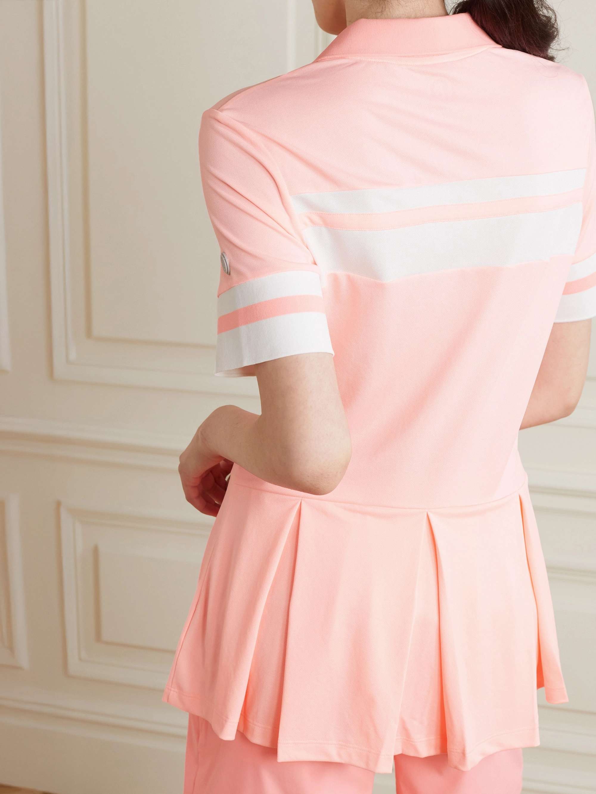 BOGNER Senja striped piqué golf top | NET-A-PORTER