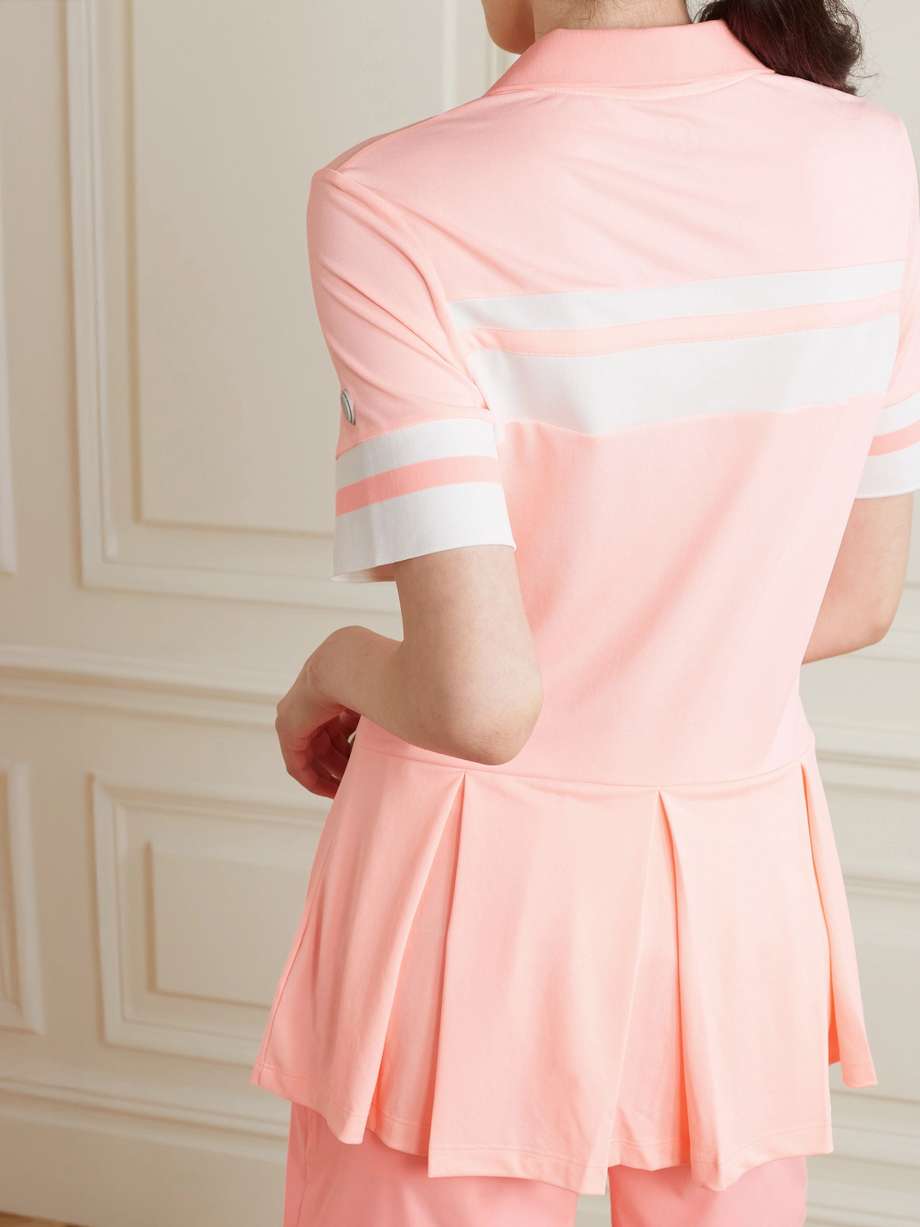 BOGNER Senja striped piqué golf top | NET-A-PORTER