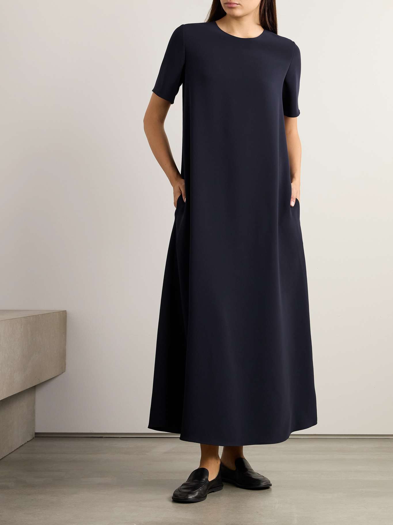 THE ROW Essentials Robi cady maxi dress | NET-A-PORTER