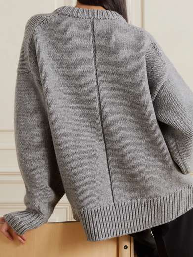 Gray Essentials Ophelia oversized wool and cashmere-blend sweater | THE ...
