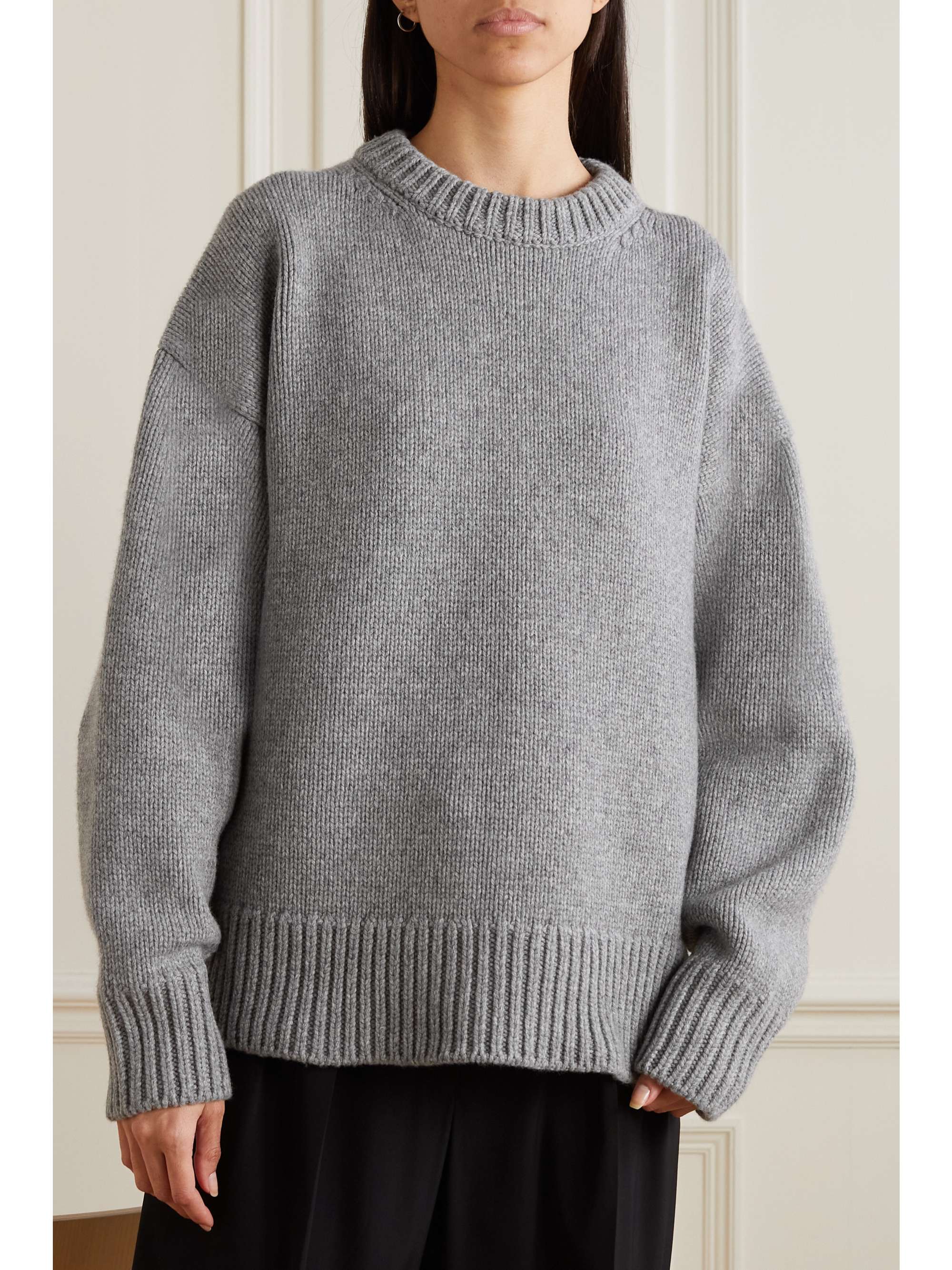 THE ROW Essentials Ophelia oversized wool and cashmere-blend sweater ...