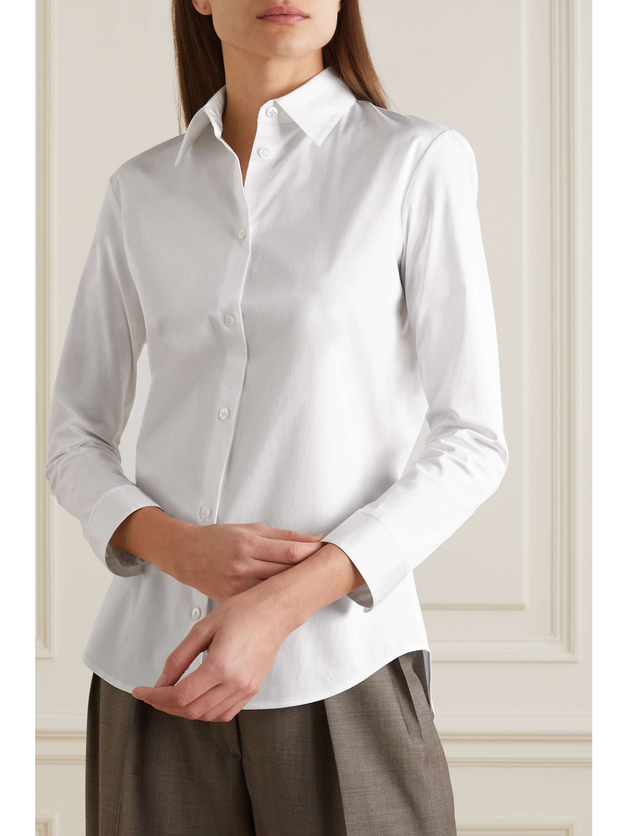 THE ROW Petra cotton-poplin shirt | NET-A-PORTER