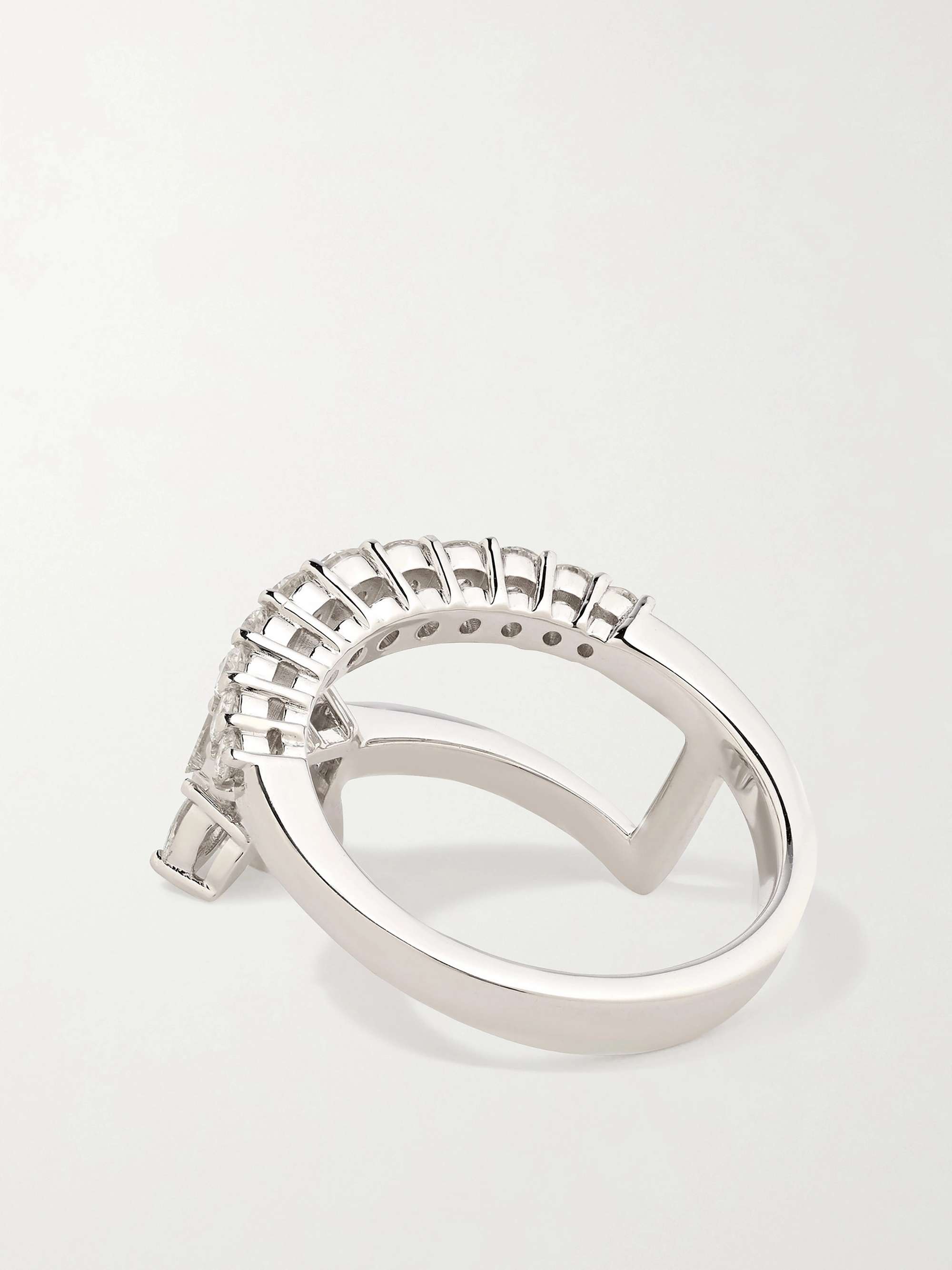 YEPREM 18-karat white gold diamond ring | NET-A-PORTER
