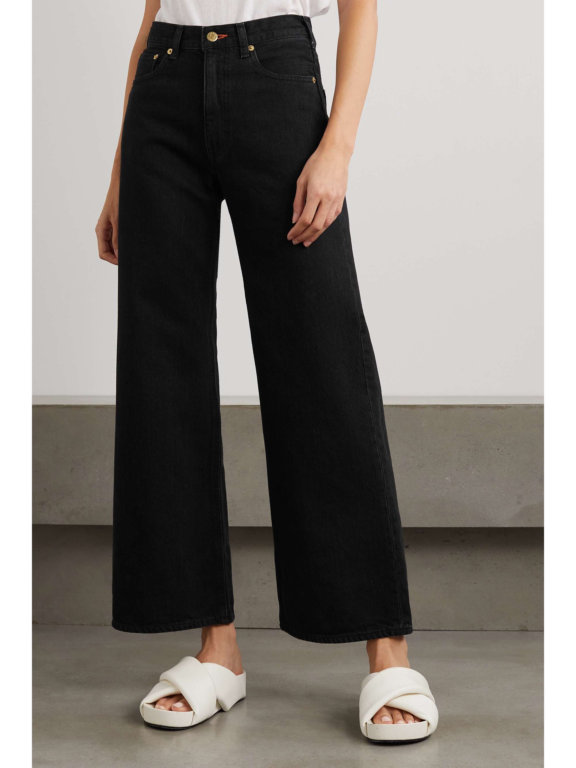 TU ES MON TRESOR The Amber cropped high-rise wide-leg jeans | NET-A-PORTER
