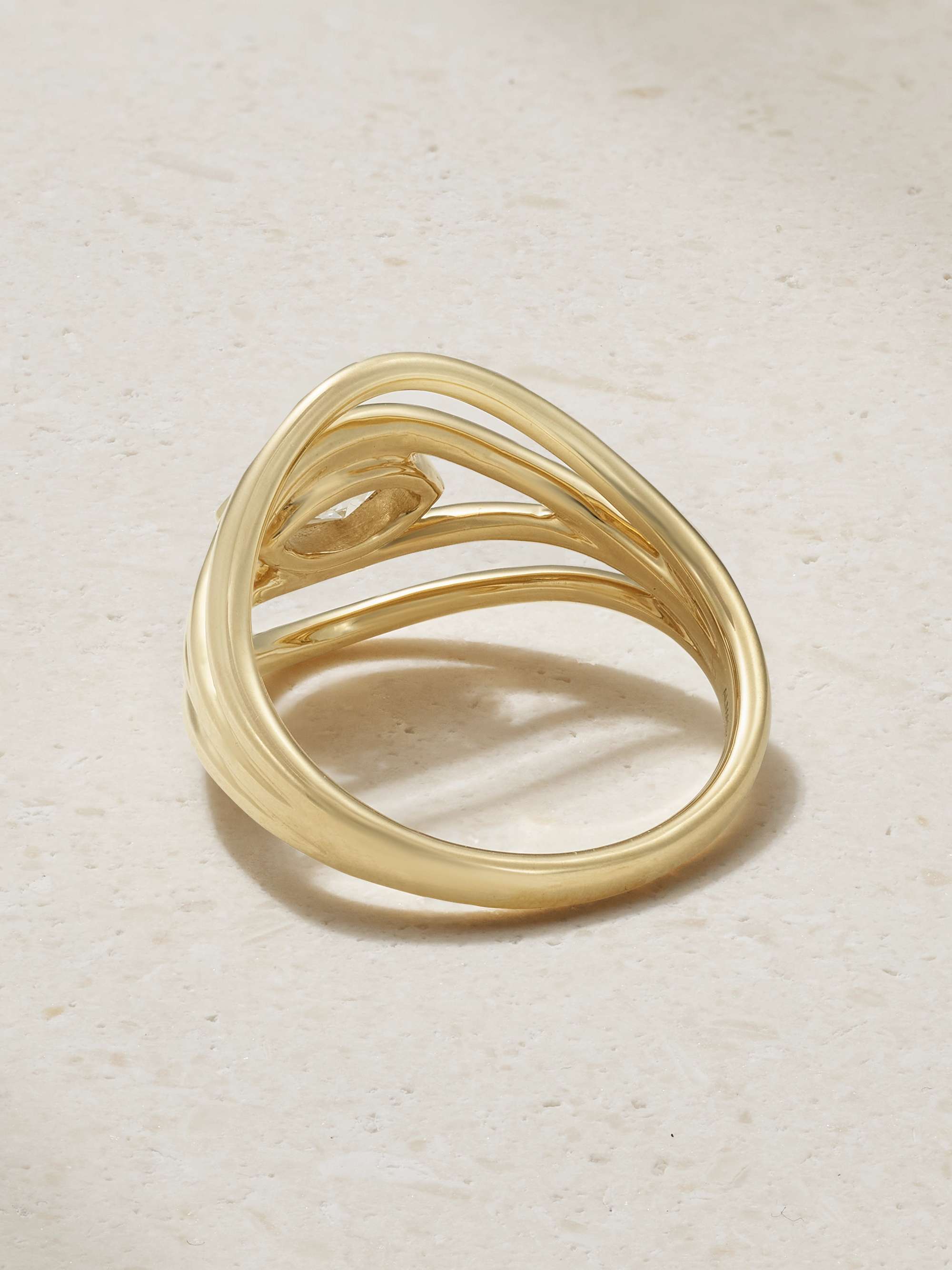 ALMASIKA Terra Nova 18-karat gold diamond ring | NET-A-PORTER