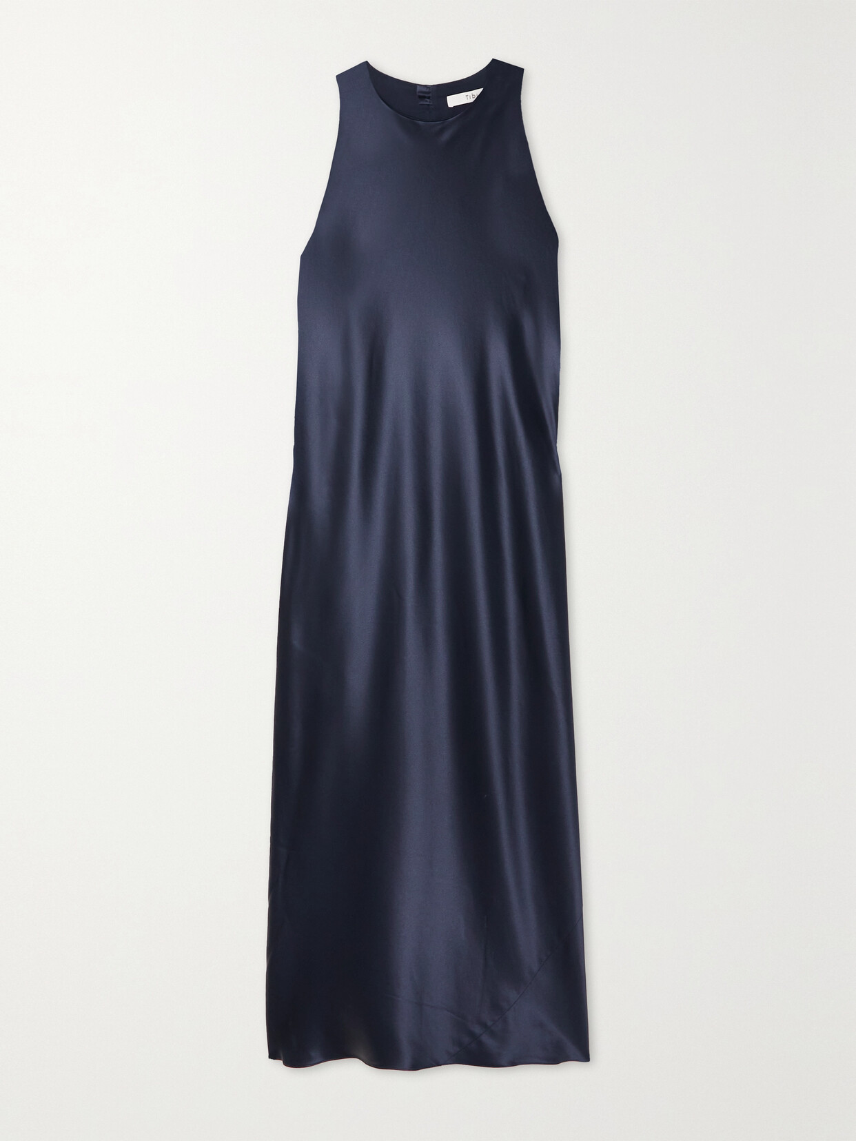 Tibi - Silk-satin Midi Dress - Blue | SheFinds