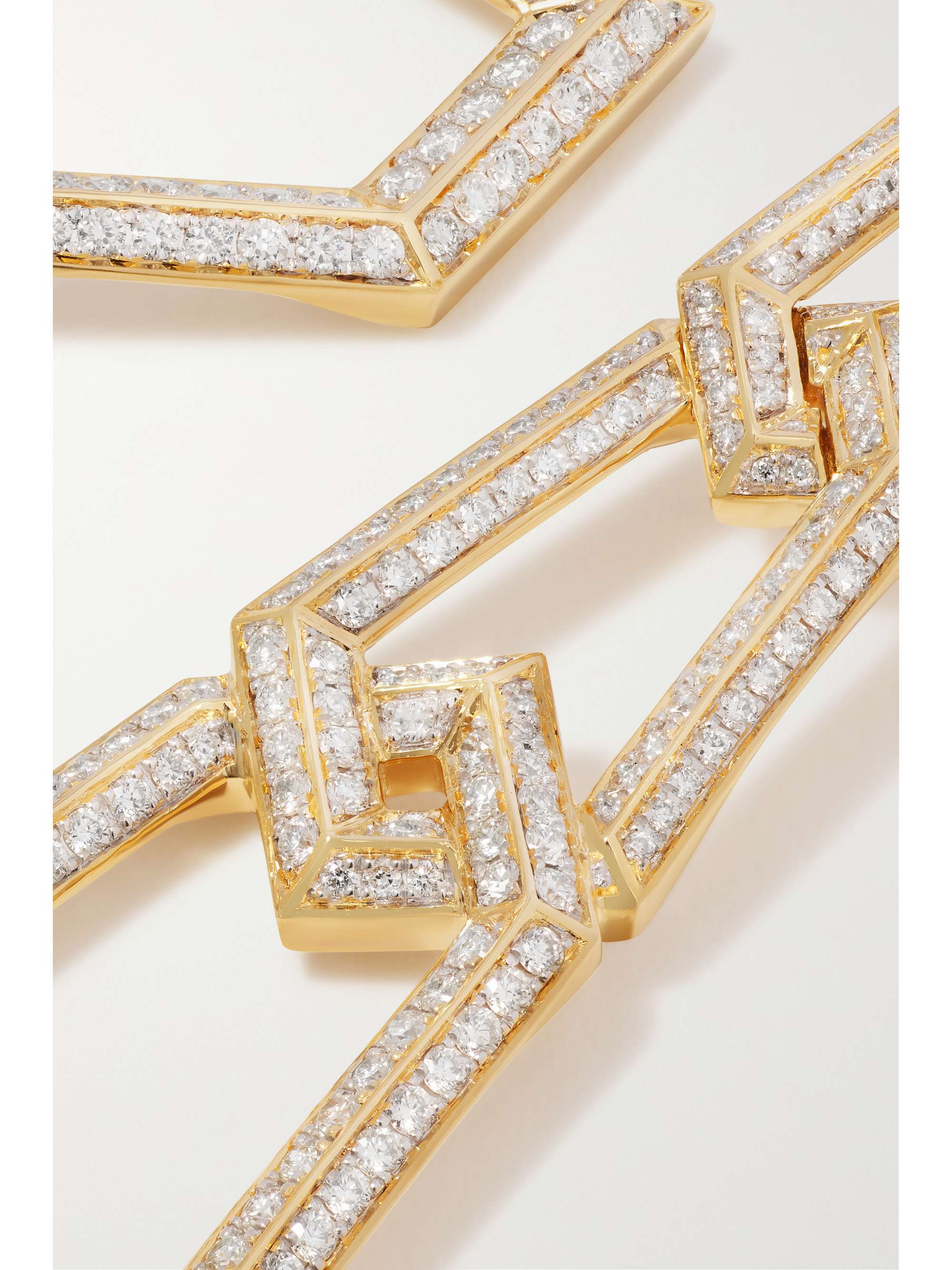 DAVID YURMAN Carlyle 18-karat gold diamond earrings | NET-A-PORTER