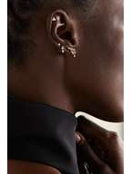 MARIA TASH Invisible Crescendo 18-karat gold diamond single earring ...