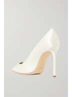 JIMMY CHOO Romy 100 satin pumps | NET-A-PORTER
