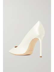 JIMMY CHOO Romy 100 satin pumps | NET-A-PORTER