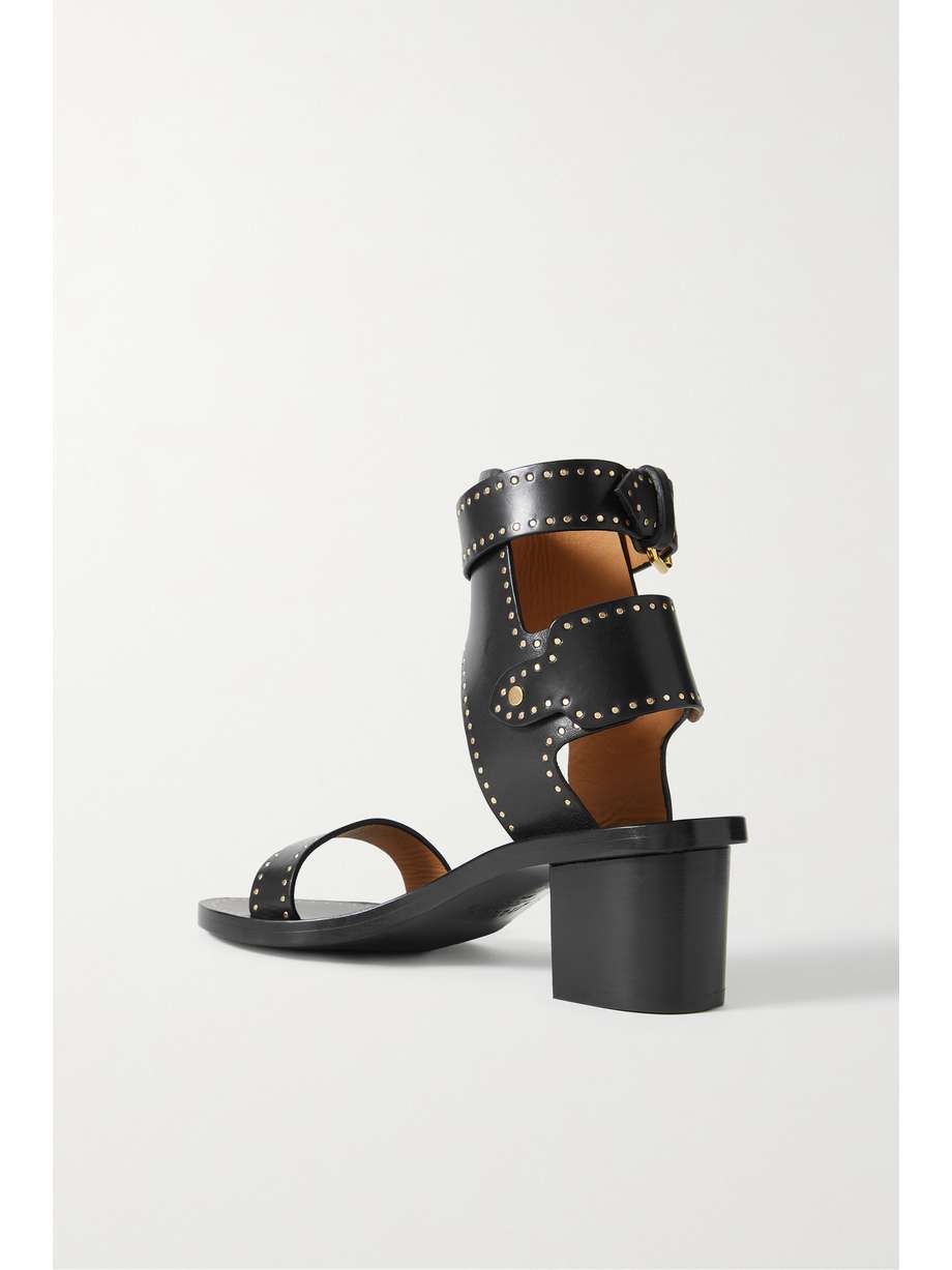 Black Jaeryn studded leather sandals | ISABEL MARANT | NET-A-PORTER