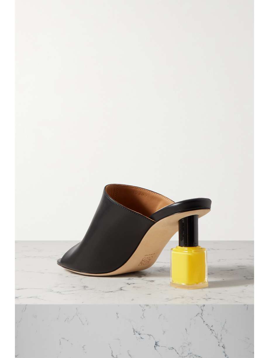 LOEWE Nail Polish leather mules | NET-A-PORTER