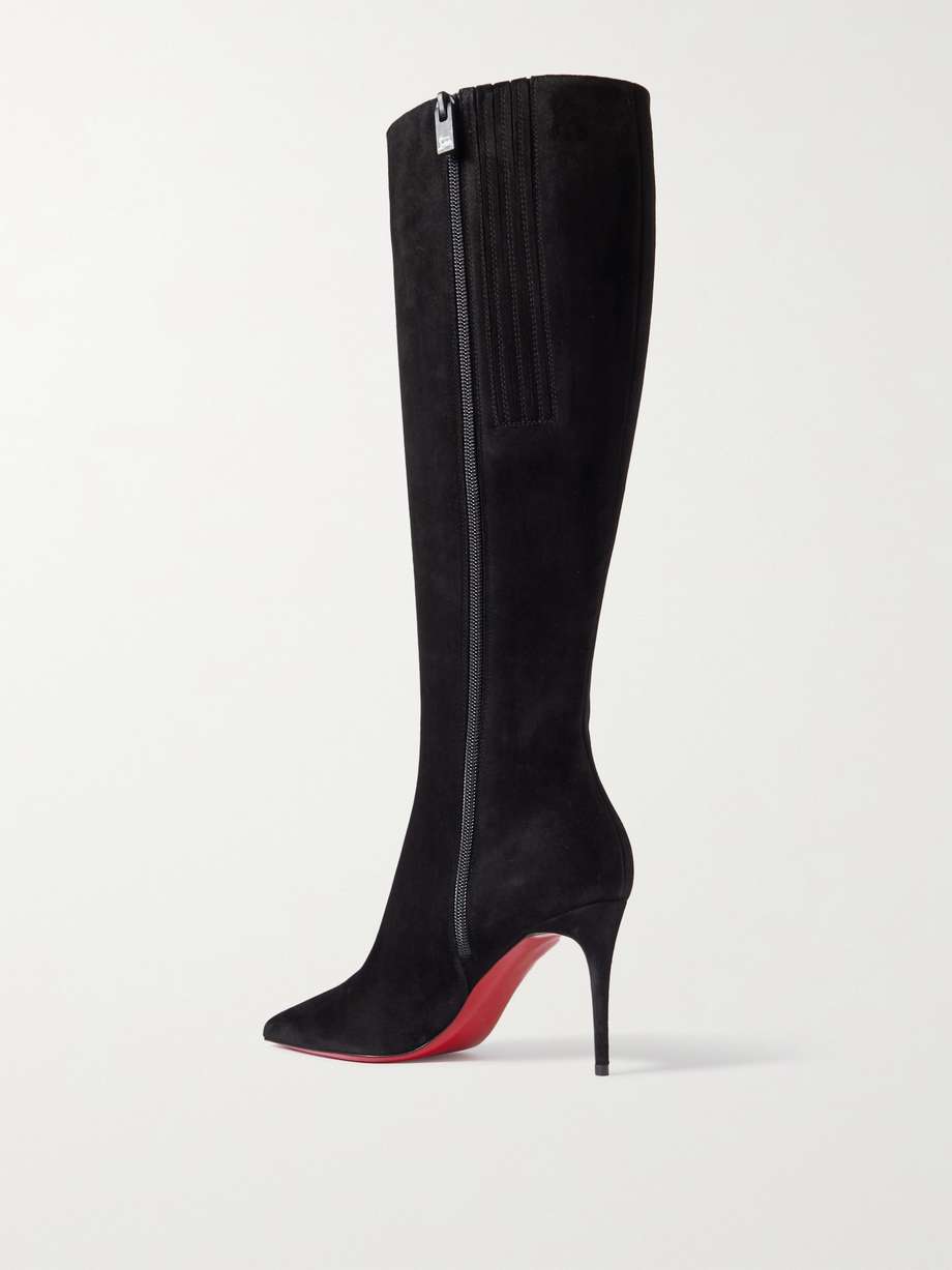 CHRISTIAN LOUBOUTIN Kate Botta 85 suede knee boots | NET-A-PORTER